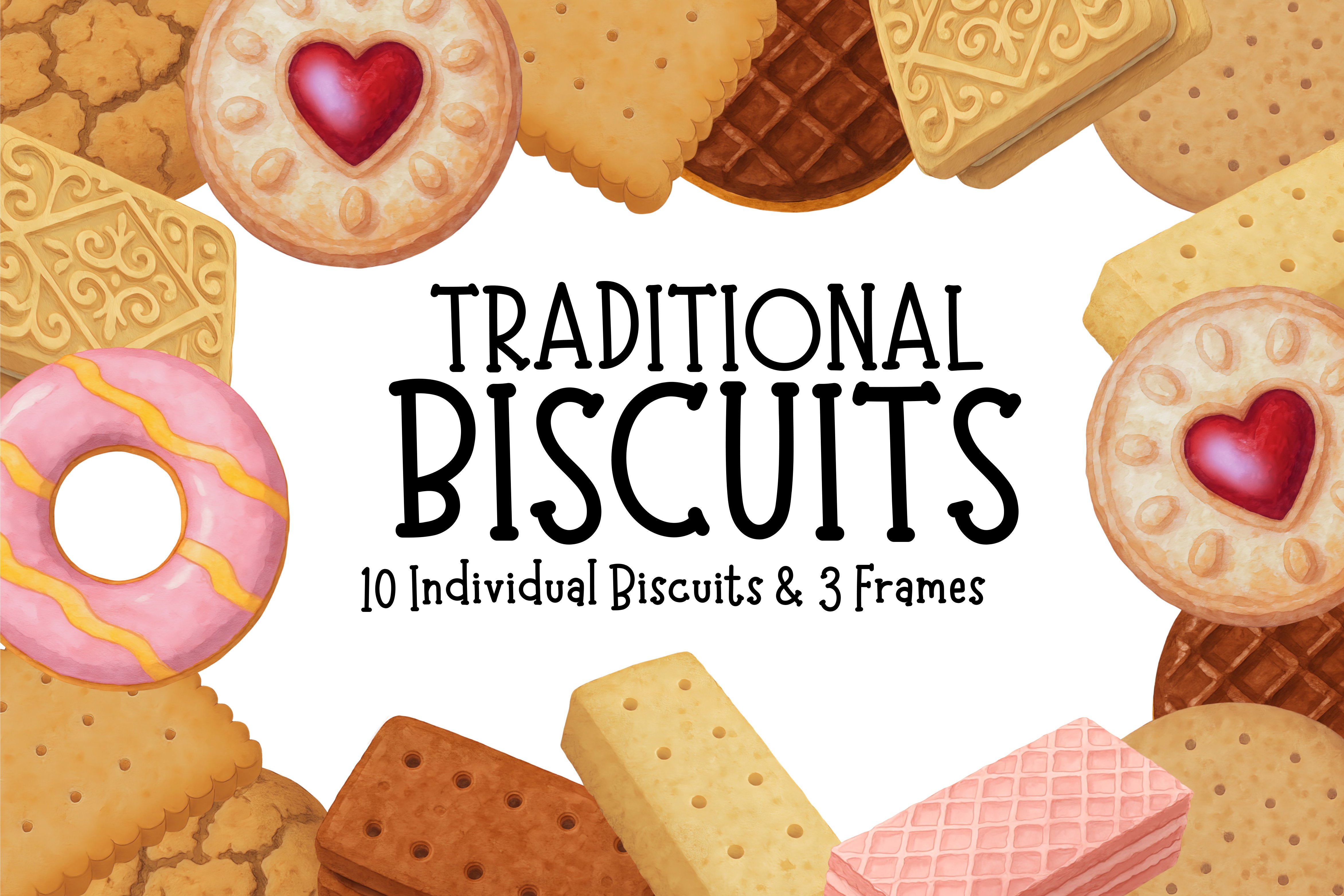 Sweet Treats Traditional Biscuit Clipart - Payhip