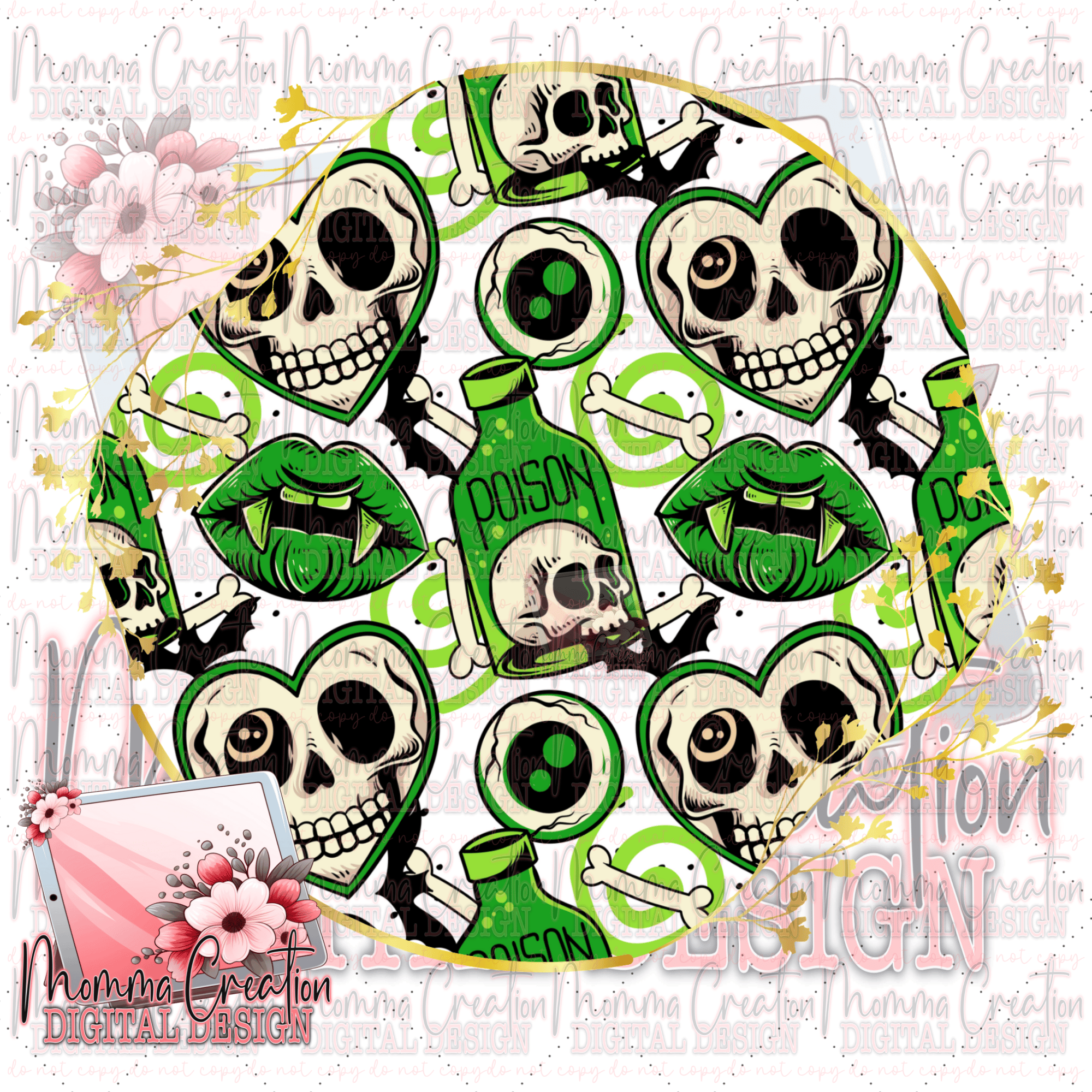 Poison white seamless - Payhip