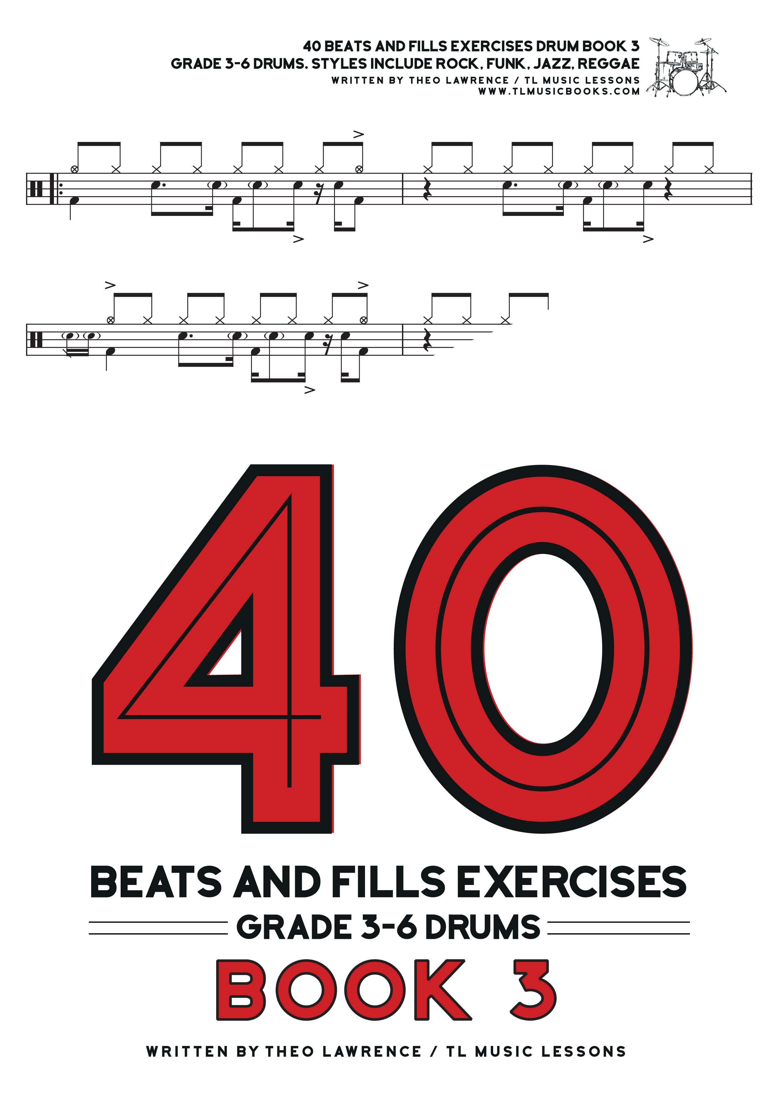 40 Beats and Fills Exercises Drum Book 3 - Payhip