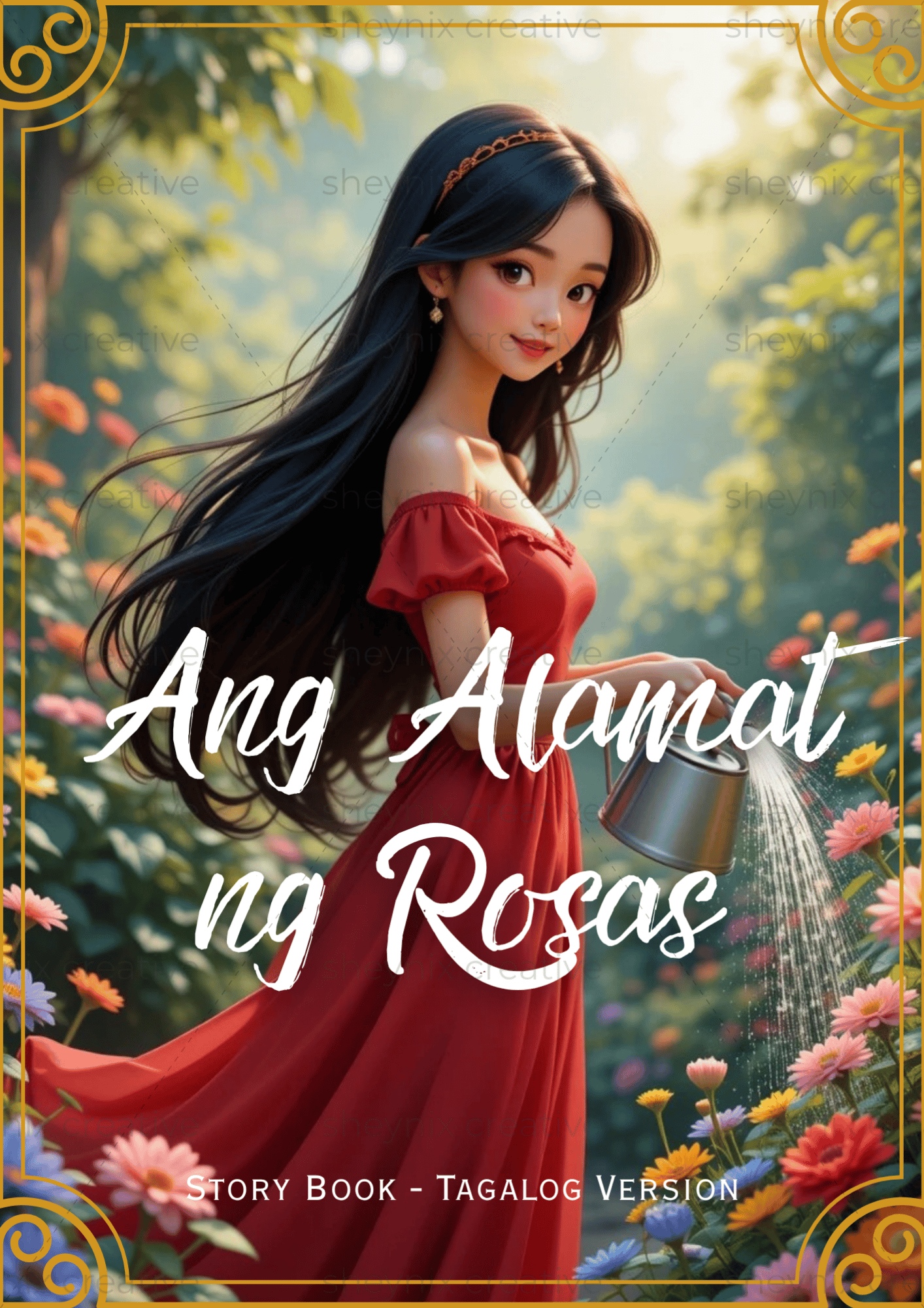 ANG ALAMAT NG ROSAS (TAGALOG VERSION) Printable Childrens book with ...