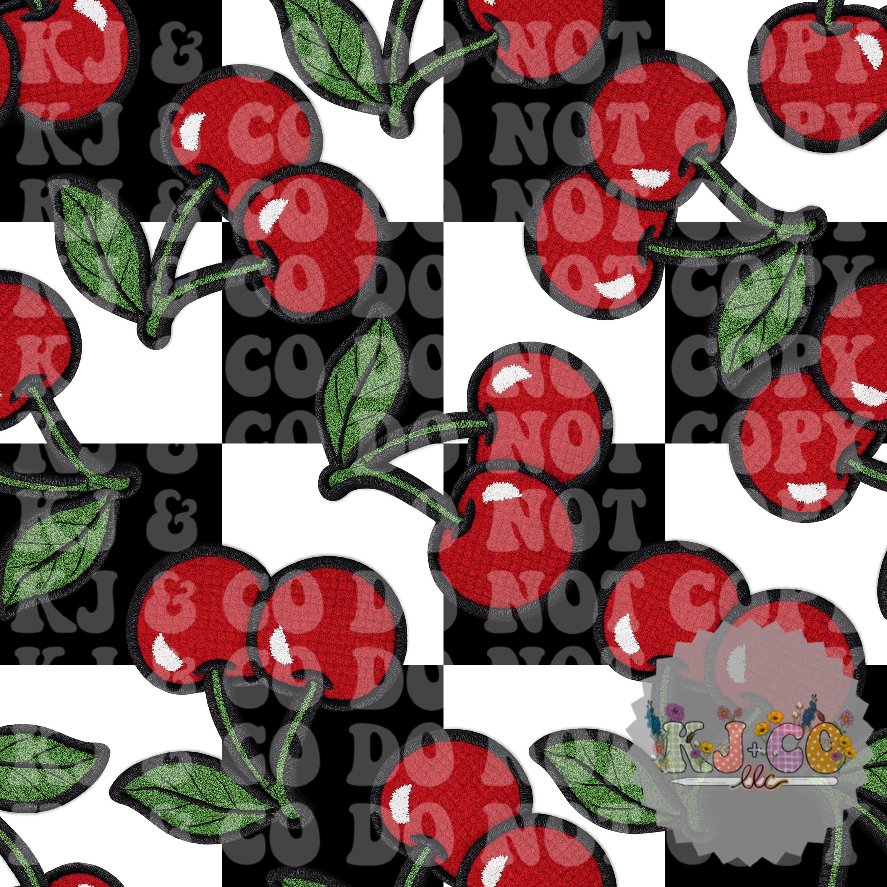 Cherry Patches Seamless File - Payhip
