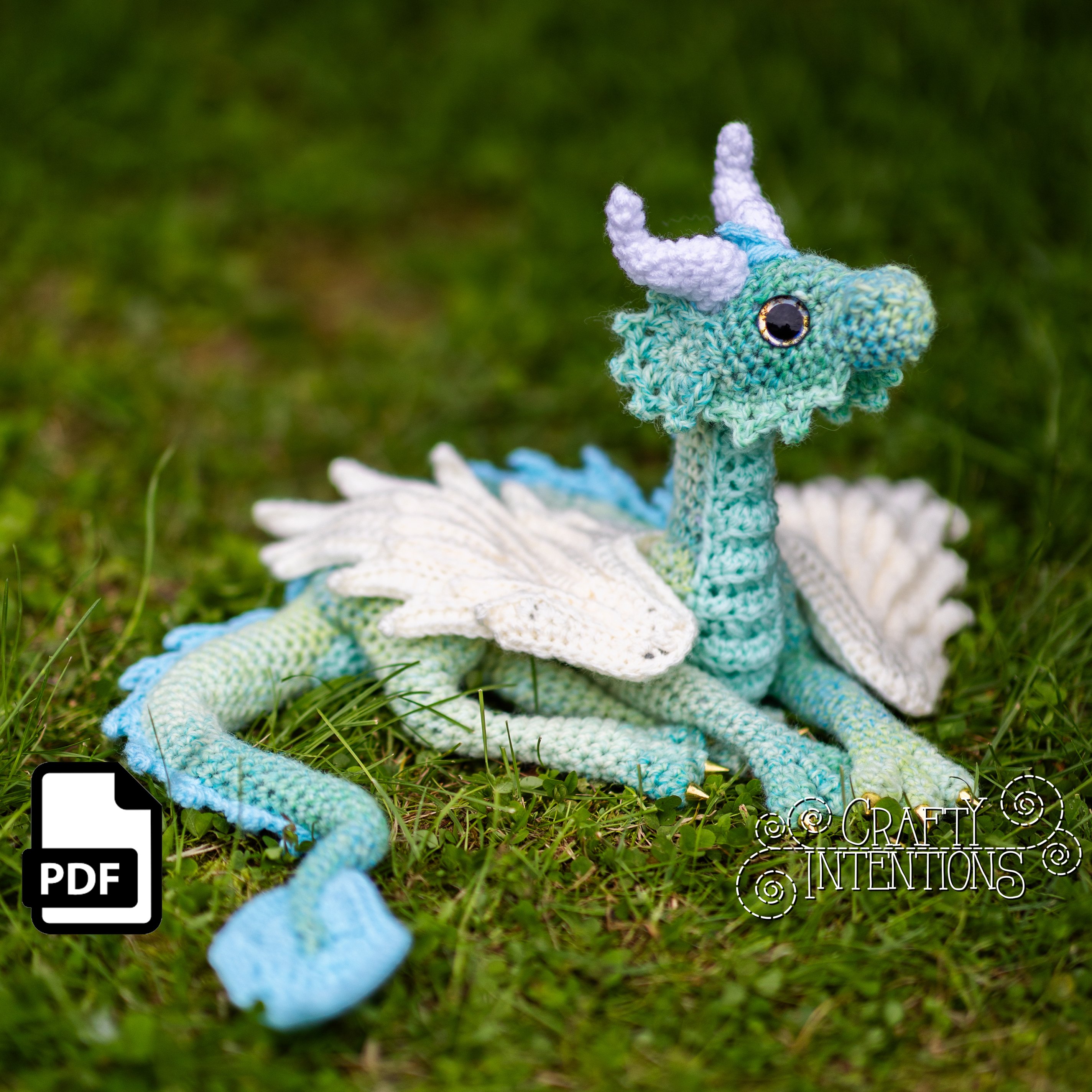 Laying Down Noodle Dragon Crochet Pattern by Crafty Intentions ...