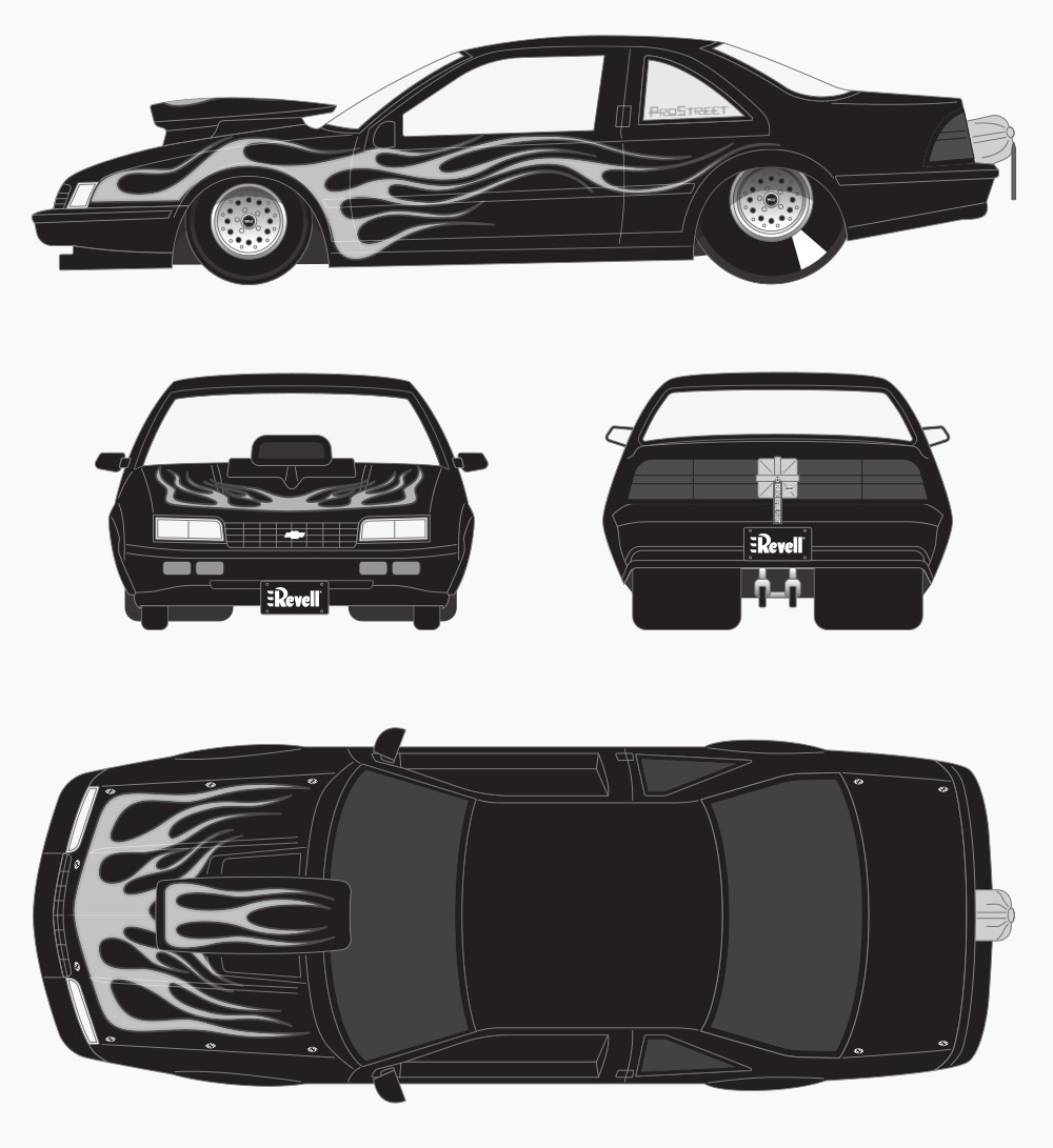 CHEVY BERETTA PRO STREET Car Blueprint - Payhip
