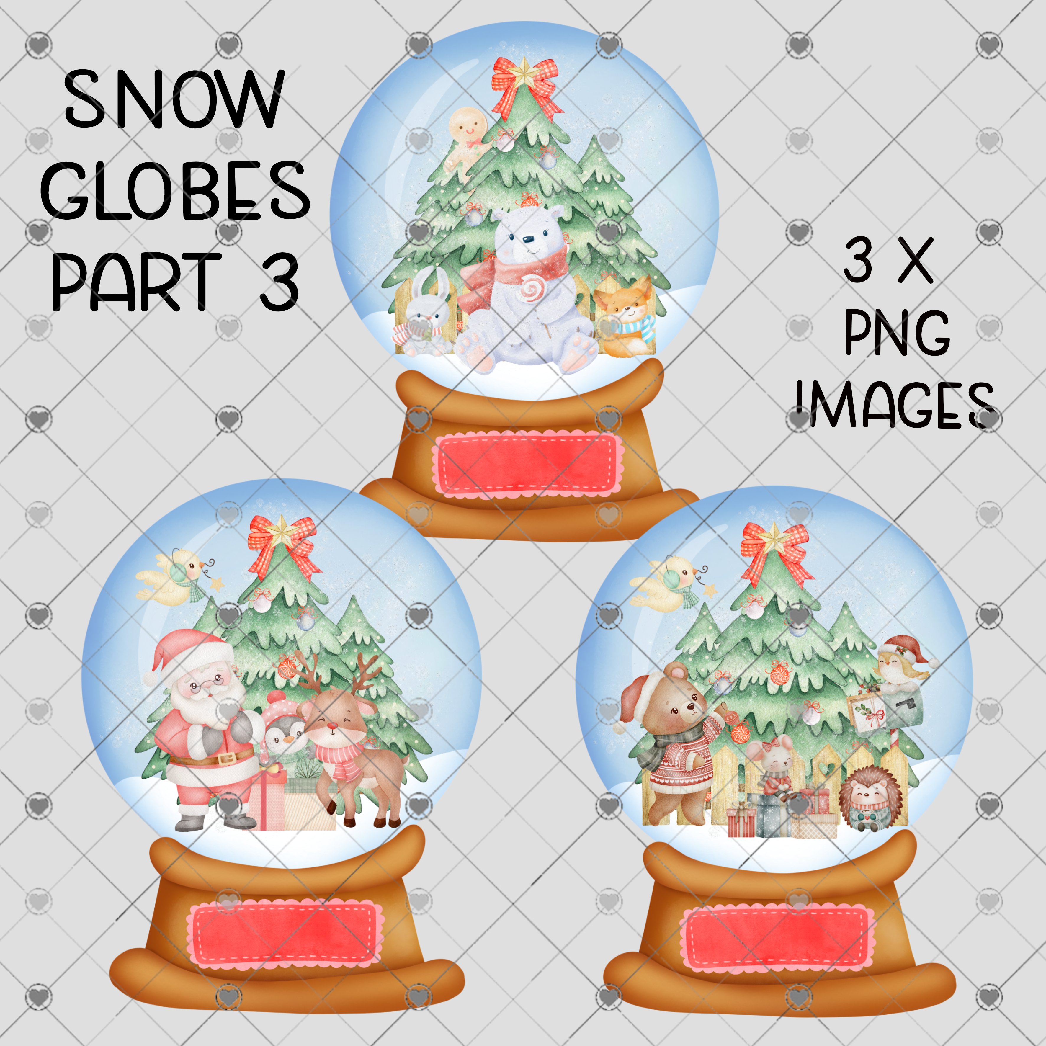 The Silly Sloth Digital Downloads - Snowglobes - fit the MCB blanks ...