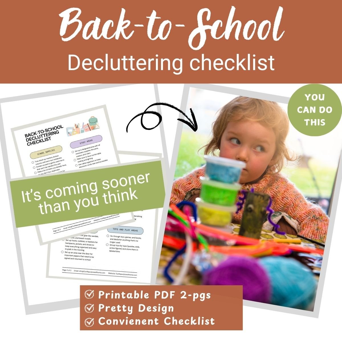 Back-to-School Decluttering Checklist (Printable PDF) - Payhip