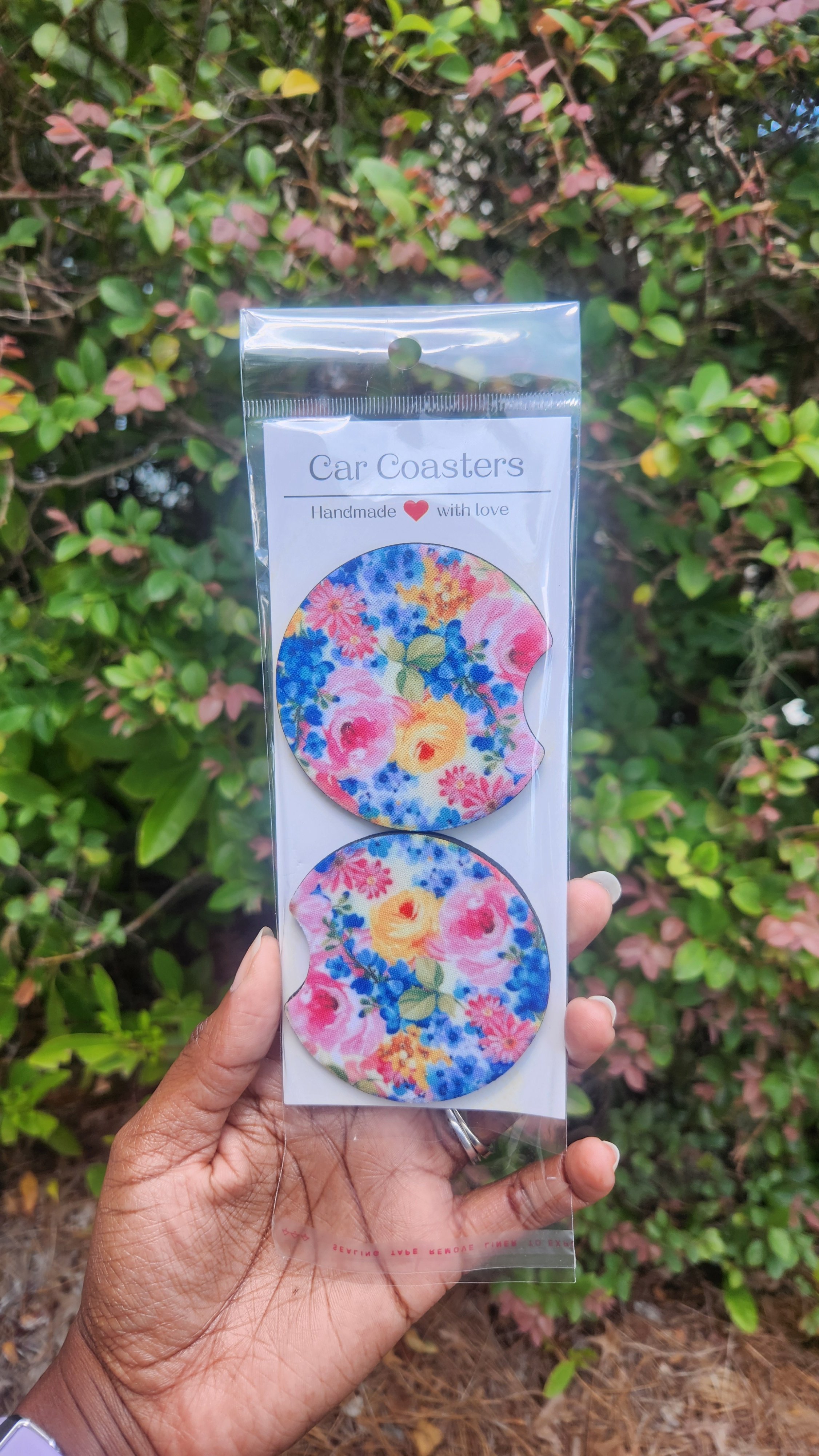 Floral Car Coasters - Payhip