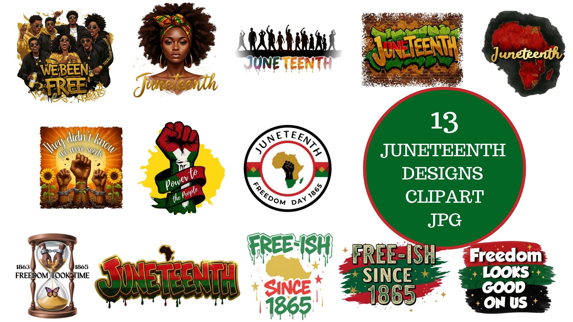 Juneteenth PNG Designs - Payhip