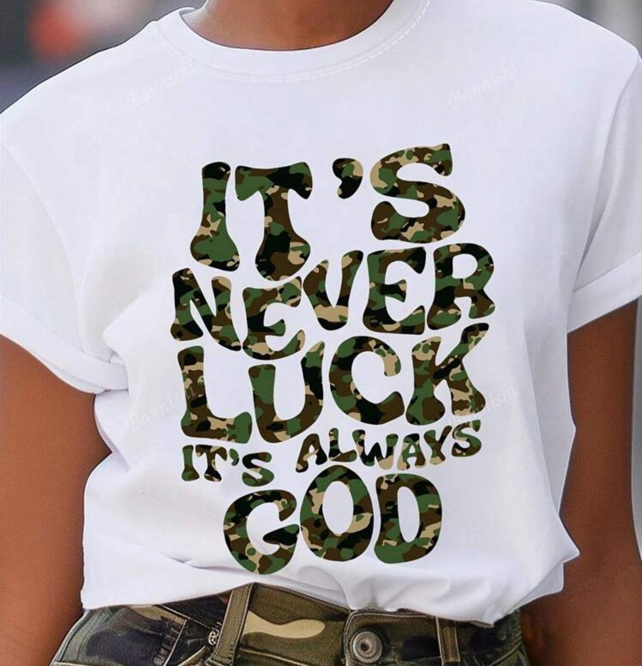It’s never luck always GOD-T-Shirt - Payhip