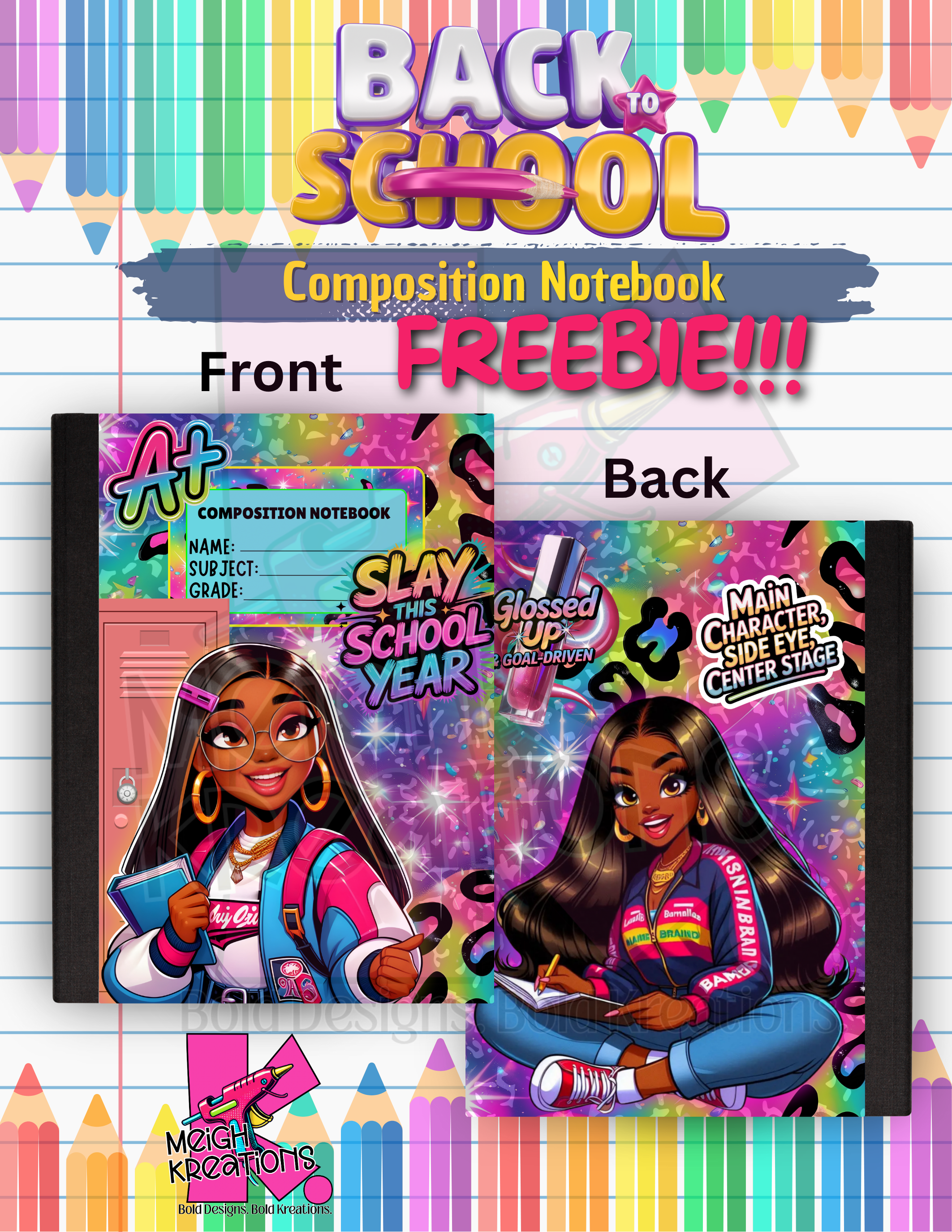 Remix Magic Composition Notebook Template FREEBIE- PDF- NOT EDITABLE ...