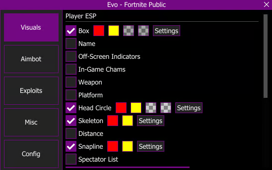 EvoTech Fortnite Public - Payhip