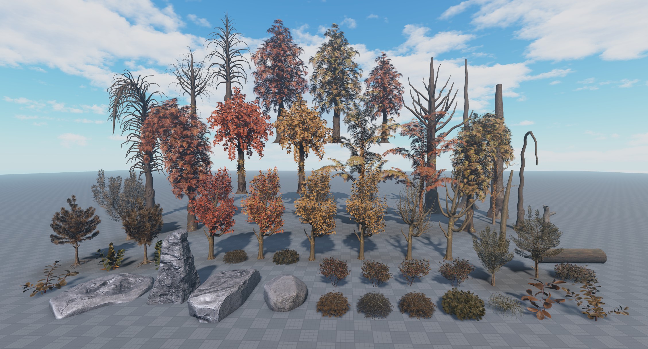 [Custom] Realistic Autumn Forest Roblox Nature Asset Pack