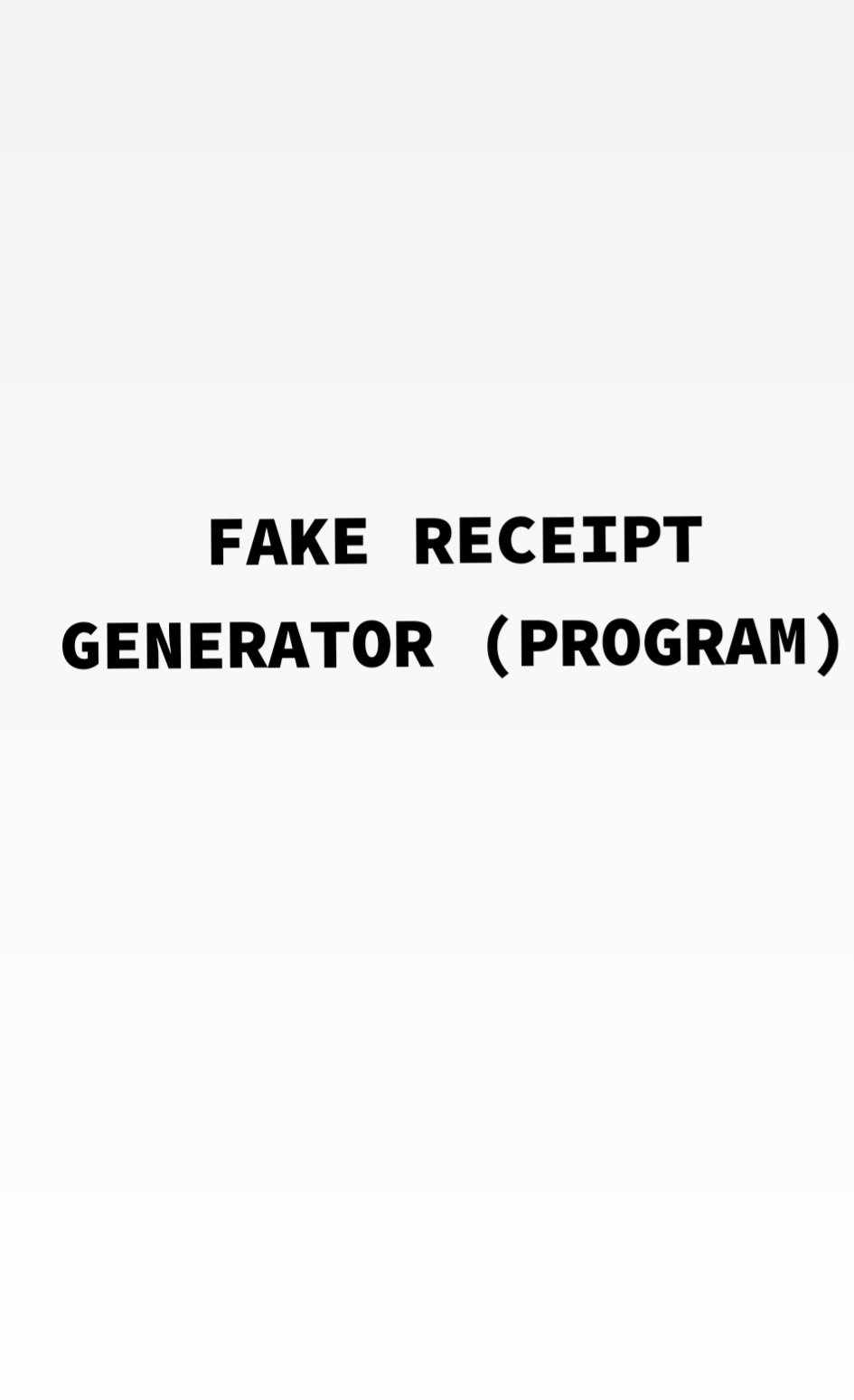 Fake receipt program - Payhip