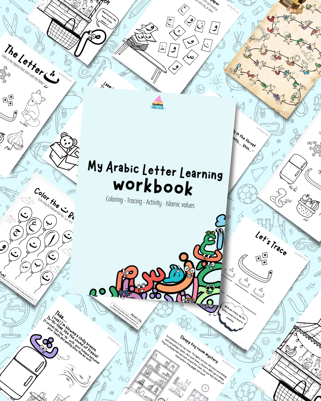 Arabic Learning Pack for Kids – 117 Pages of Fun Tracing & Activities ...
