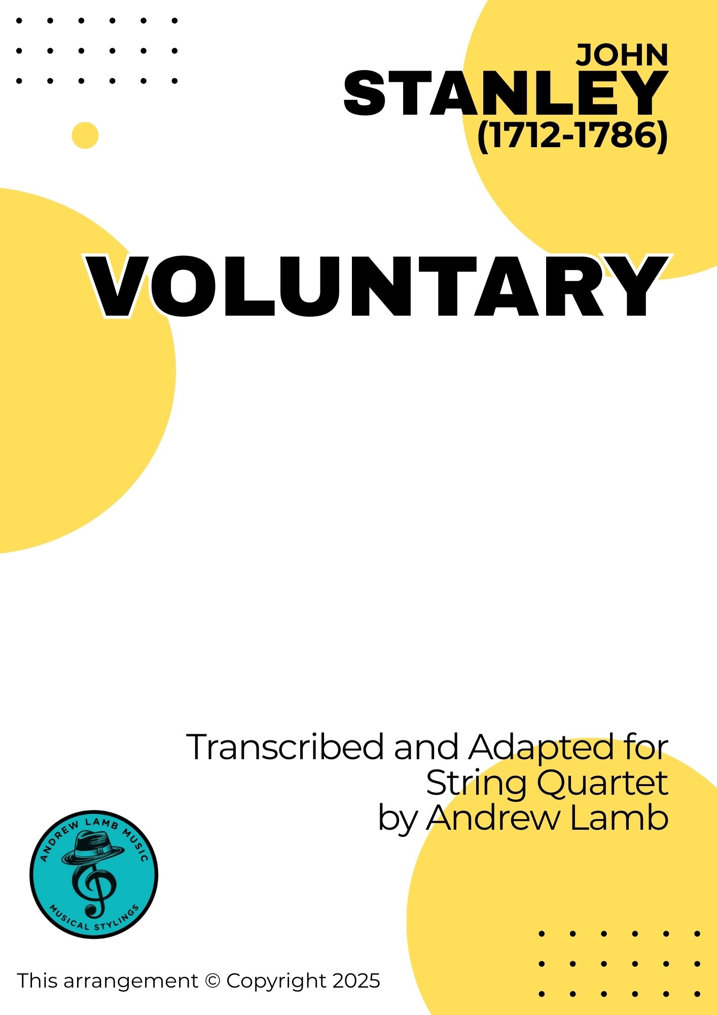 John STANLEY | Voluntary | for String Quintet - Payhip