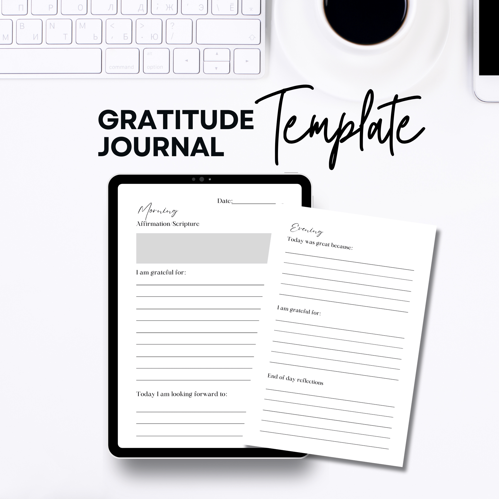 TEMPLATE: Gratitude Mindset Journal Canva Template