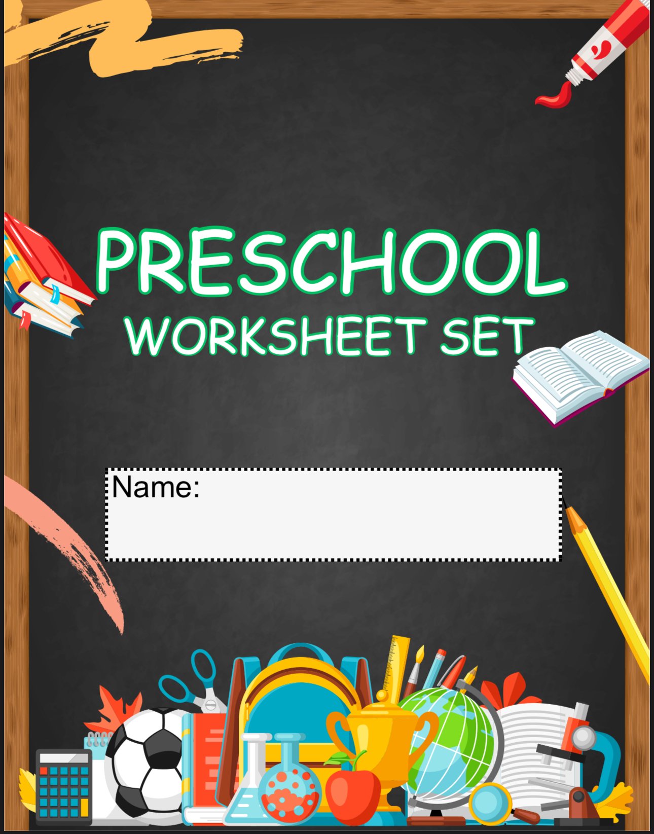 Preschool Learning Workbook (50 Pages) 📚 Perfect for ages 3–5 - Payhip