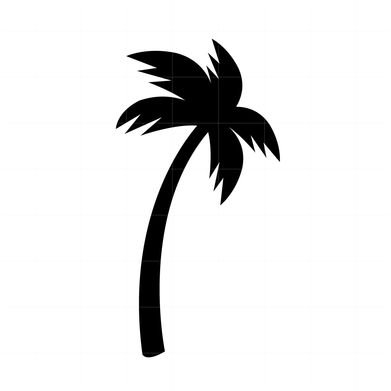 Palm Tree SVG Cut File – Tropical Digital Download SC587