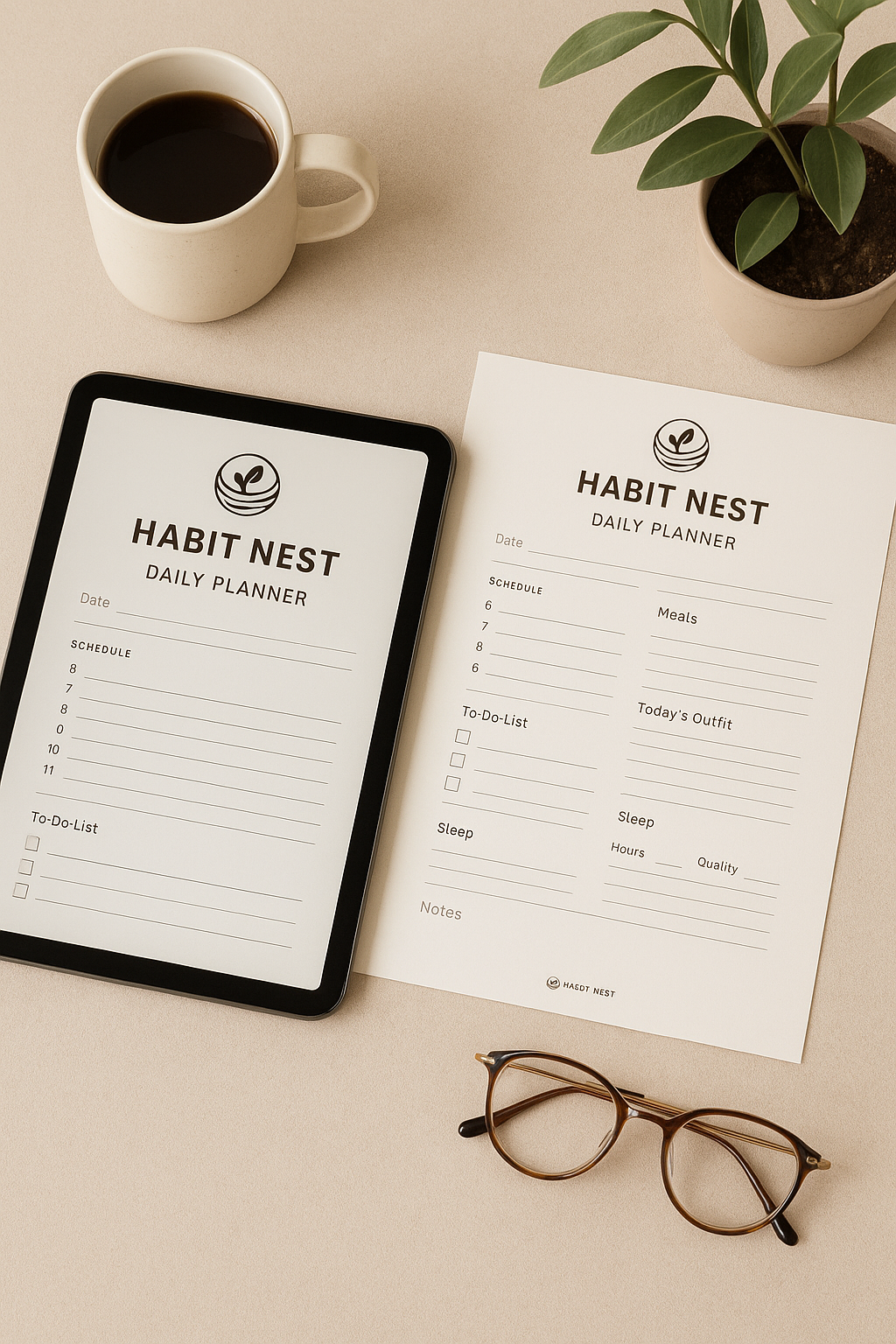 The Daily Habit Nest Planner – Track Meals, Sleep, Mood & More - Payhip