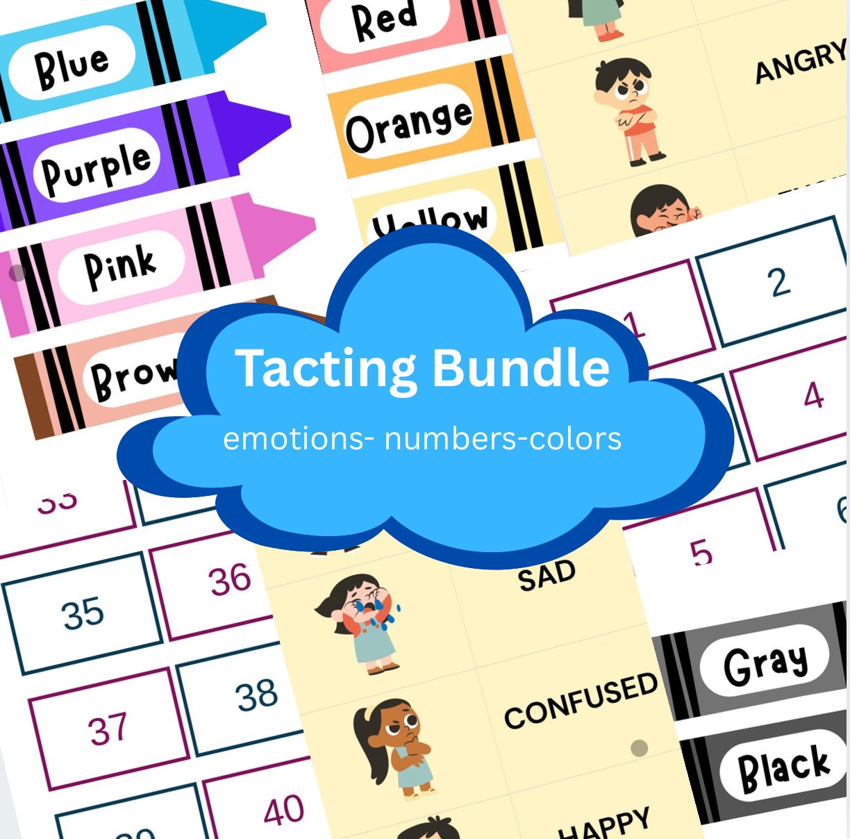 Tacting Bundle- Emotions- Colors- Numbers - Payhip