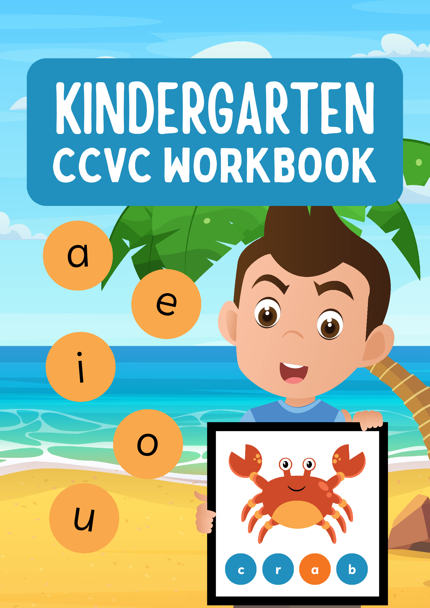 CCVC Kindergarten Workbook in Black and White Illustrative Style 1 to ...
