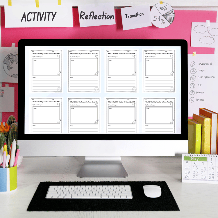 What I Want My Teacher to Know About Me – Reflection & Transition Activity