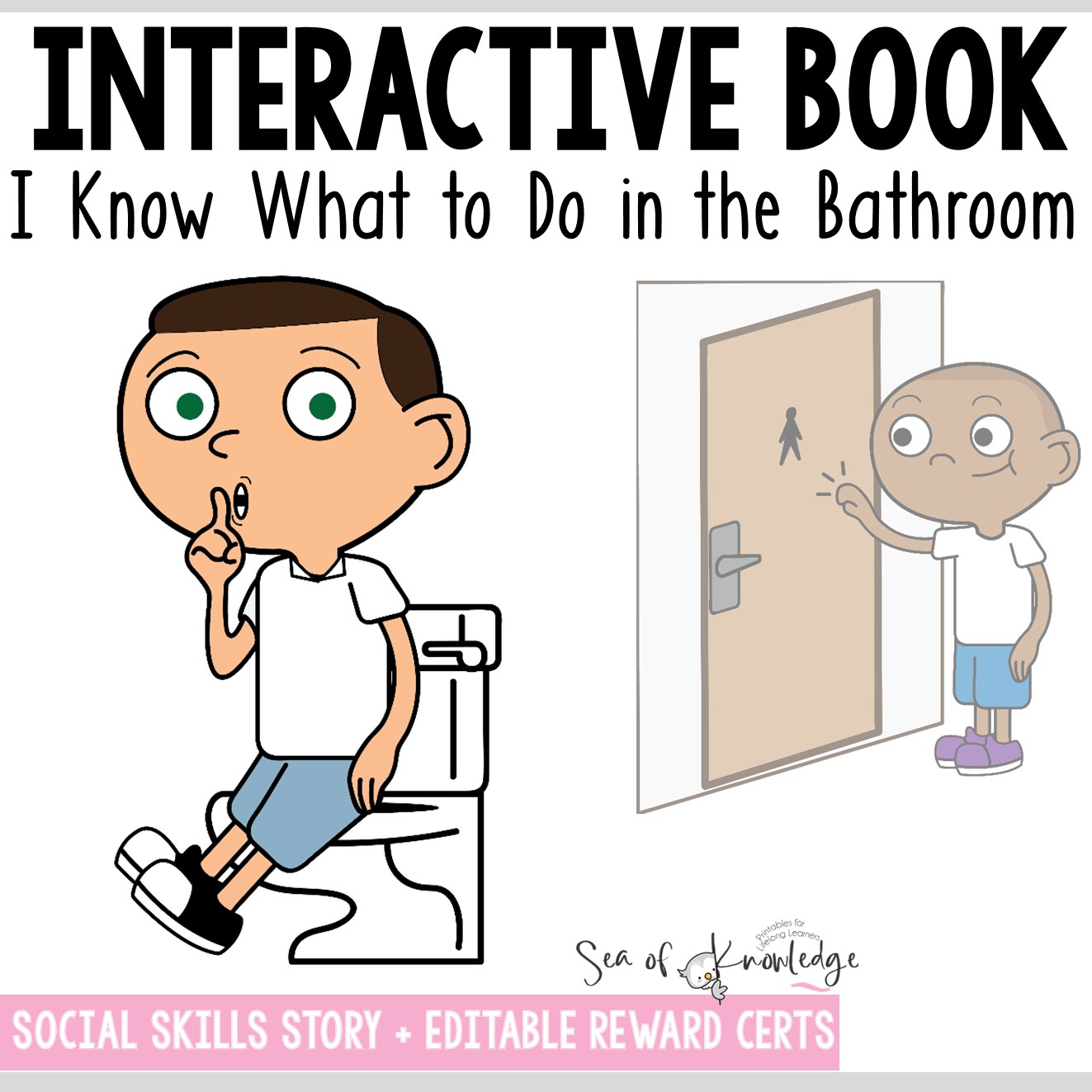 Bathroom Etiquette and Expectations | Social Skills Story for School ...