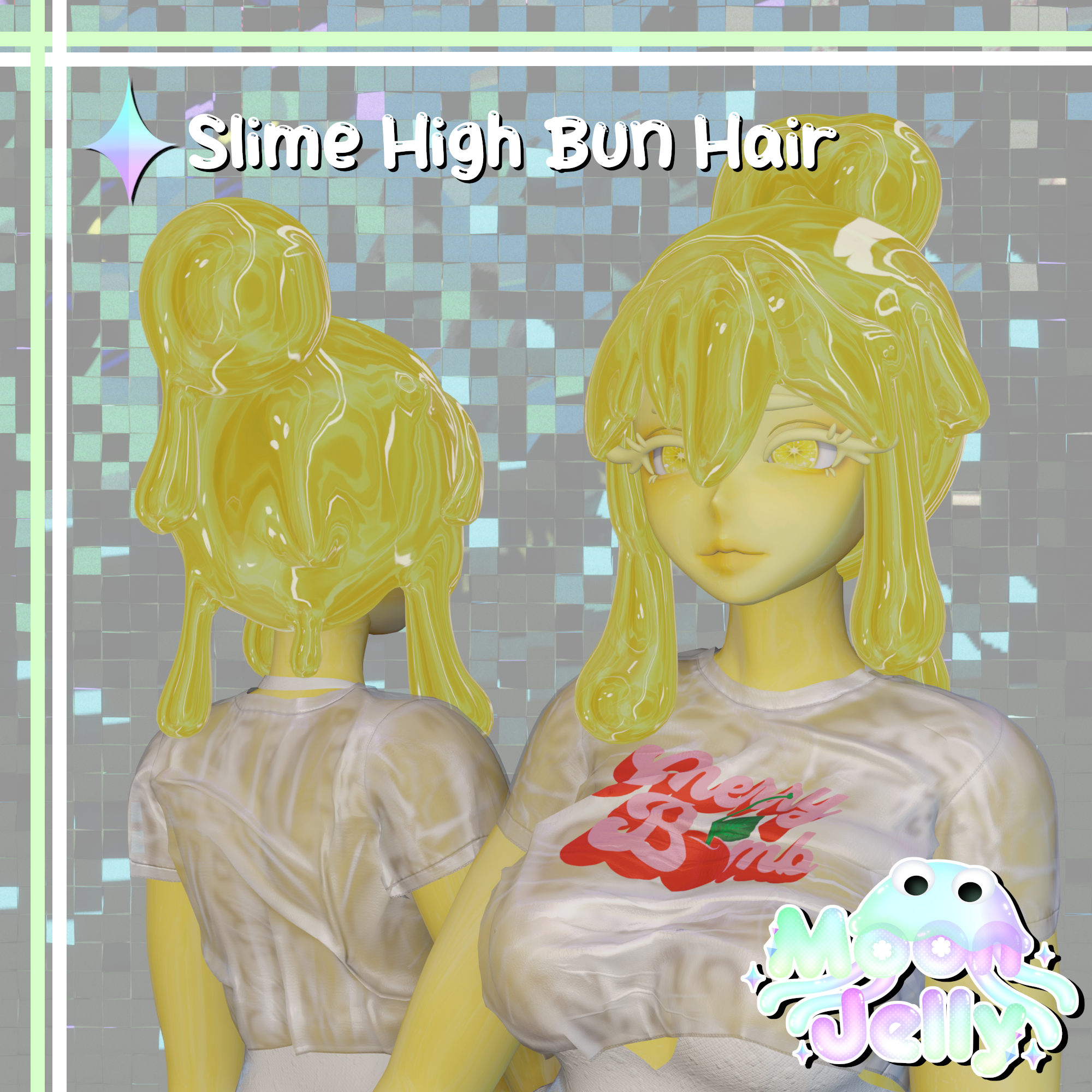 Slime Hair | High Bun (Nitro Free)