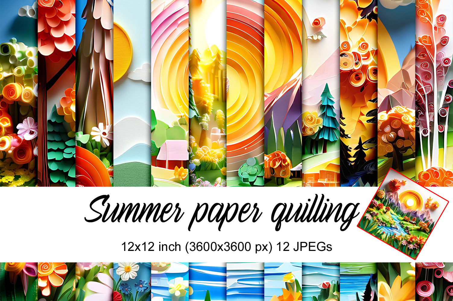 Summer Scene Quilling V2 - Payhip
