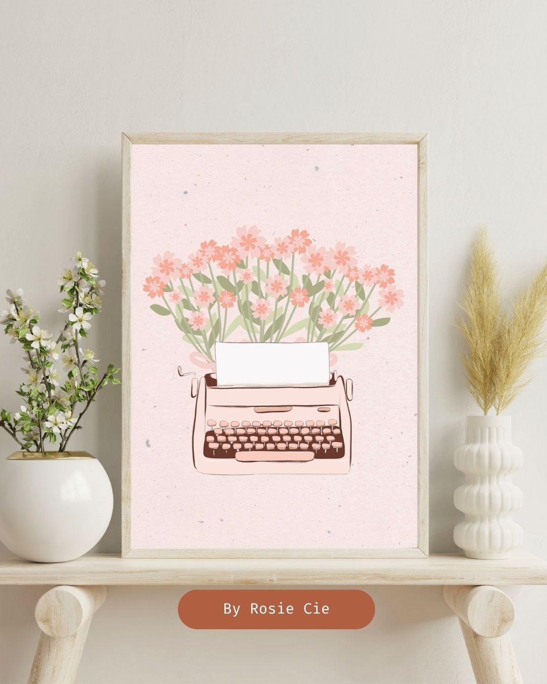 Typewritter Flowers Art - Payhip