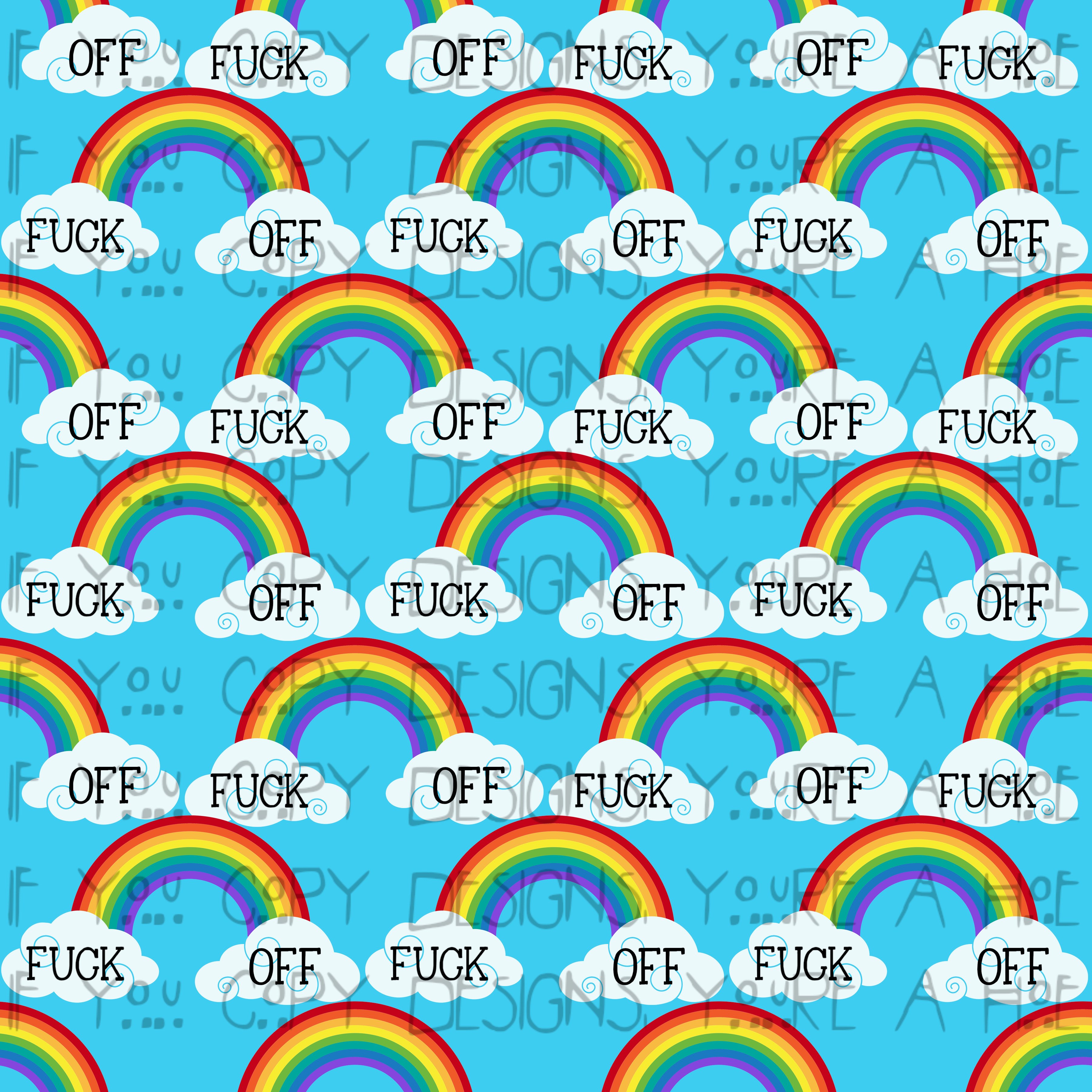 Fuck Off Rainbows Seamless - Payhip
