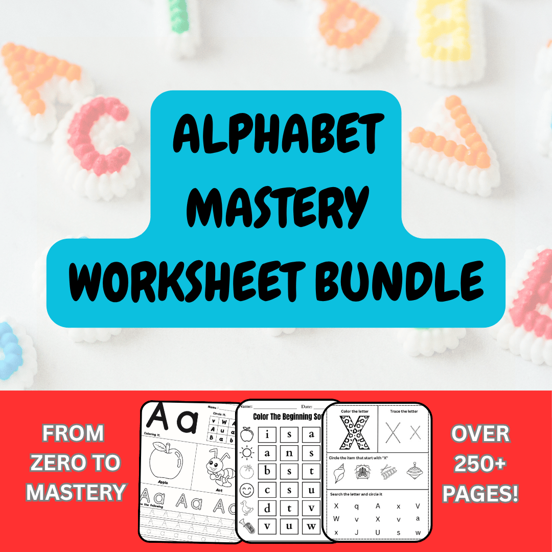 Alphabet Mastery Worksheet Bundle - Payhip