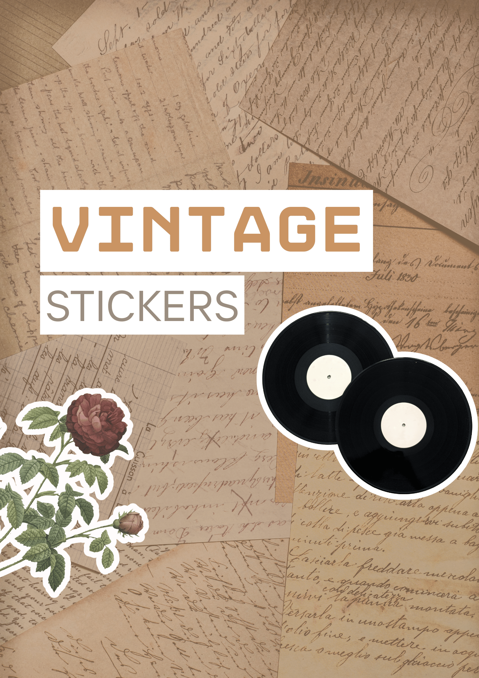 Printable Vintage Stickers - Payhip