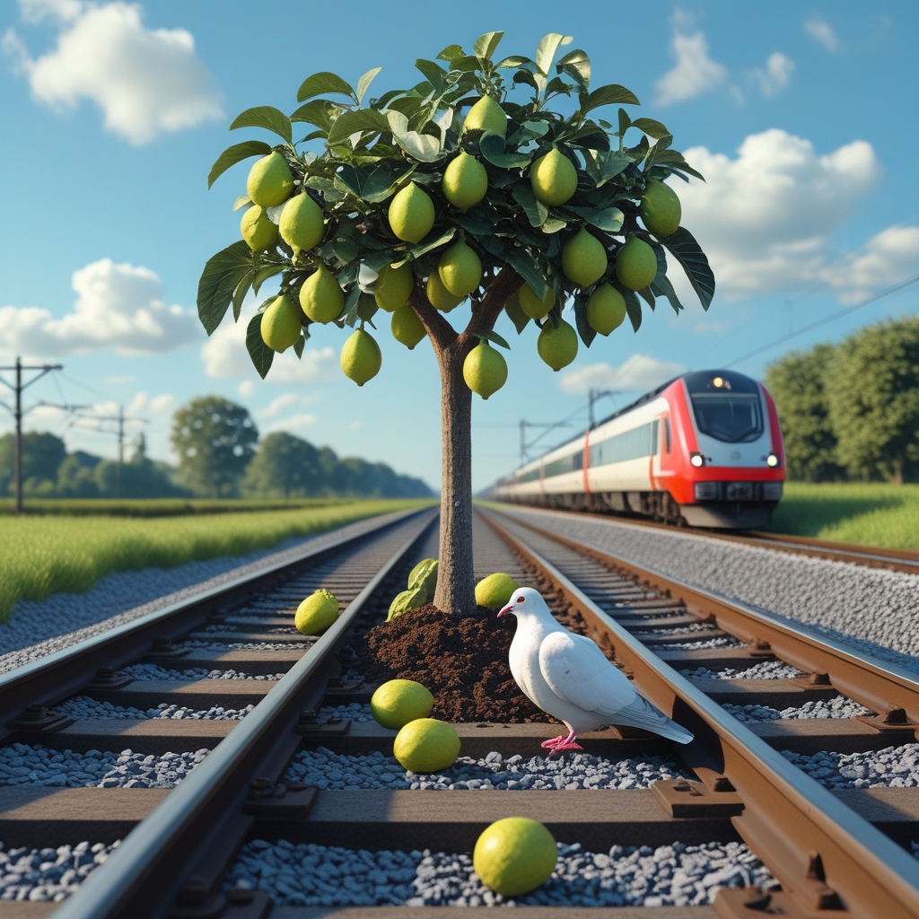Tree on railway track - Payhip