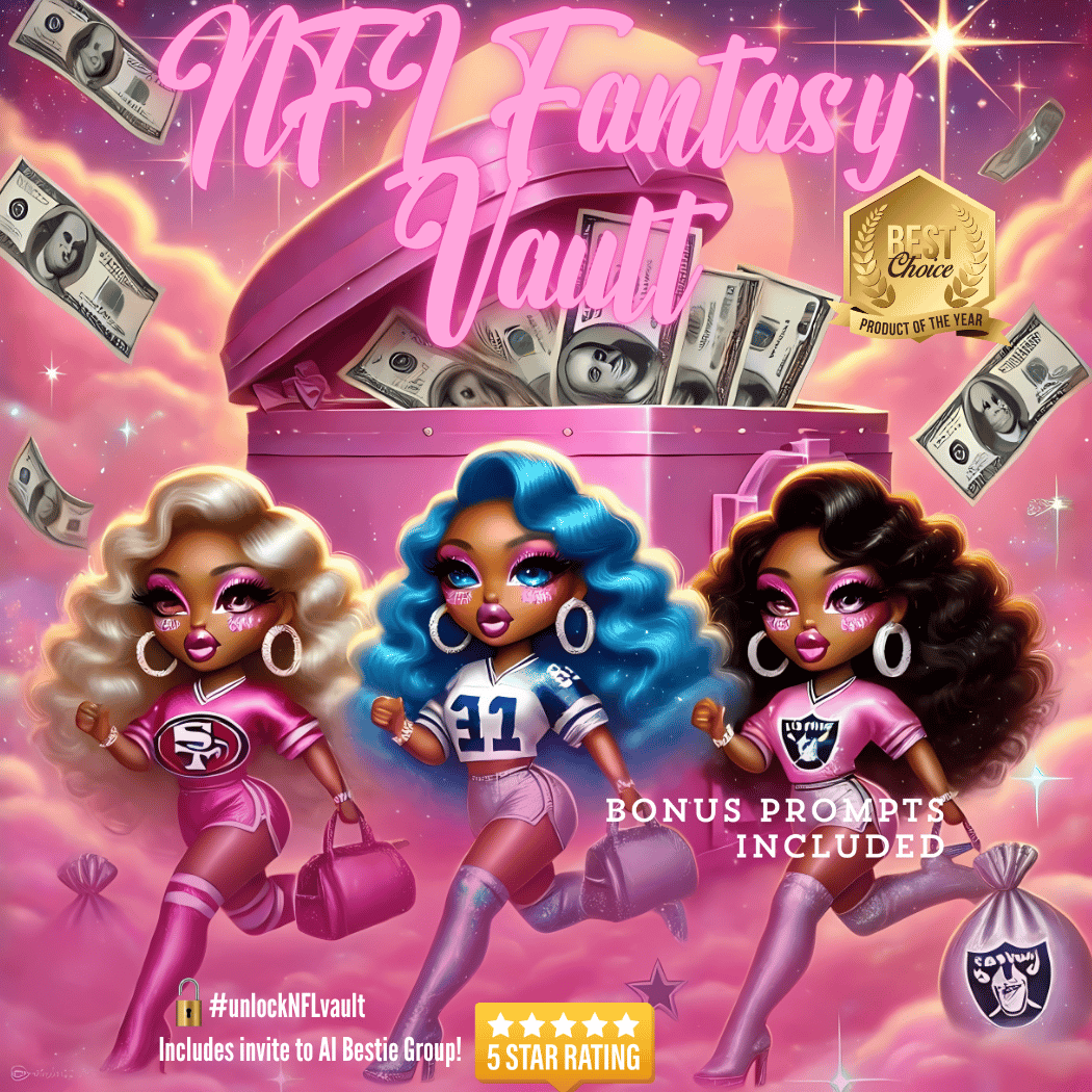 NFL Fantasy Vault VOL.1— AI Image Guide Bonus Prompts - Payhip