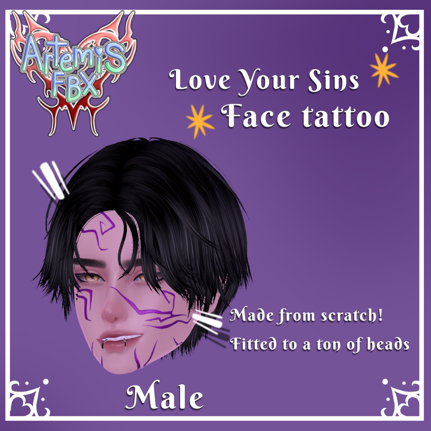 𝓛𝓸𝓿𝓮 𝓨𝓸𝓾𝓻 𝓢𝓲𝓷𝓼 (Face texture) - Payhip