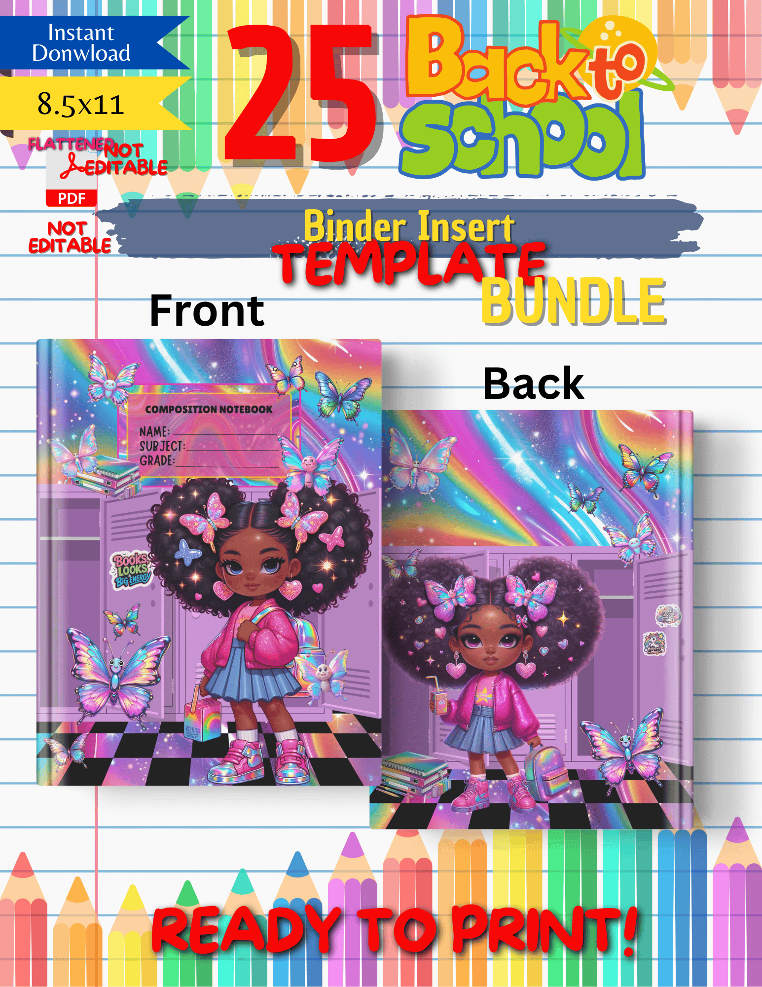 25 Y2K Remix & Rizz Master Binder Insert Template Bundle- PDF- NOT ...