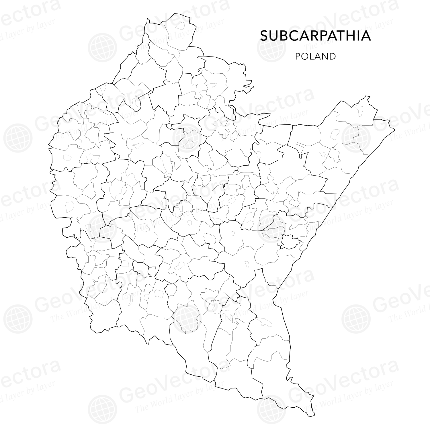 Geovectora - POLAND - Voivodeships
