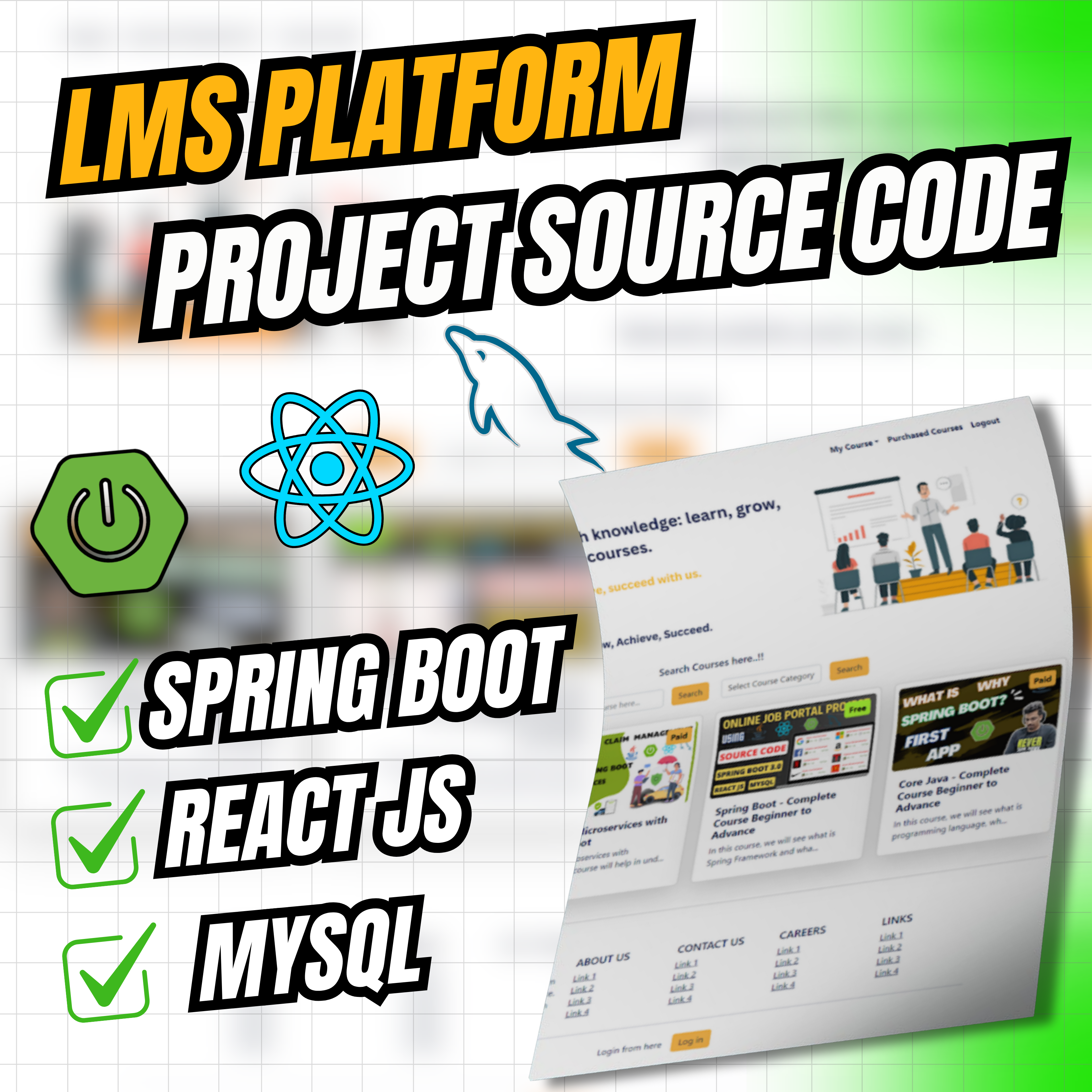Learning Management System Project Source Code | Spring Boot React JS ...