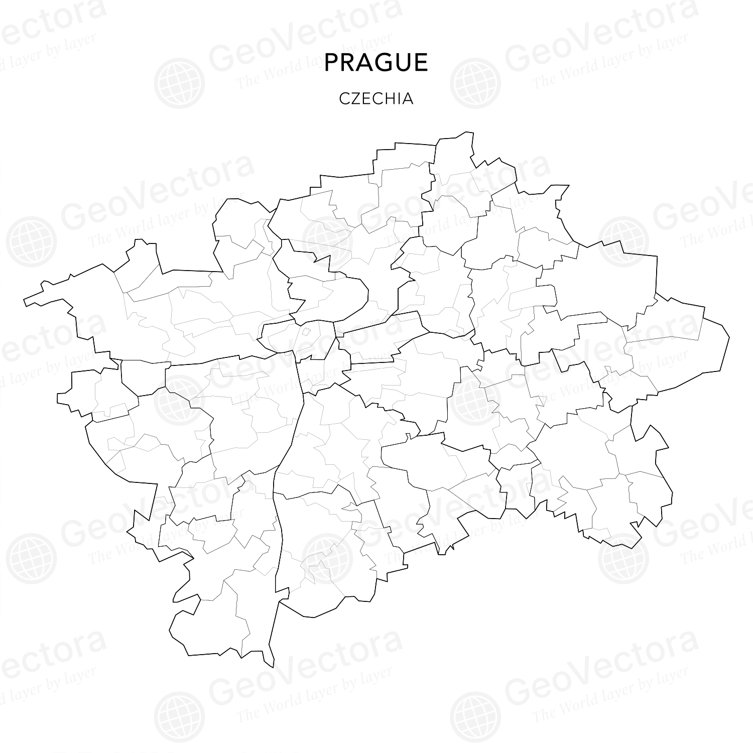 Geovectora - CZECHIA - Regions