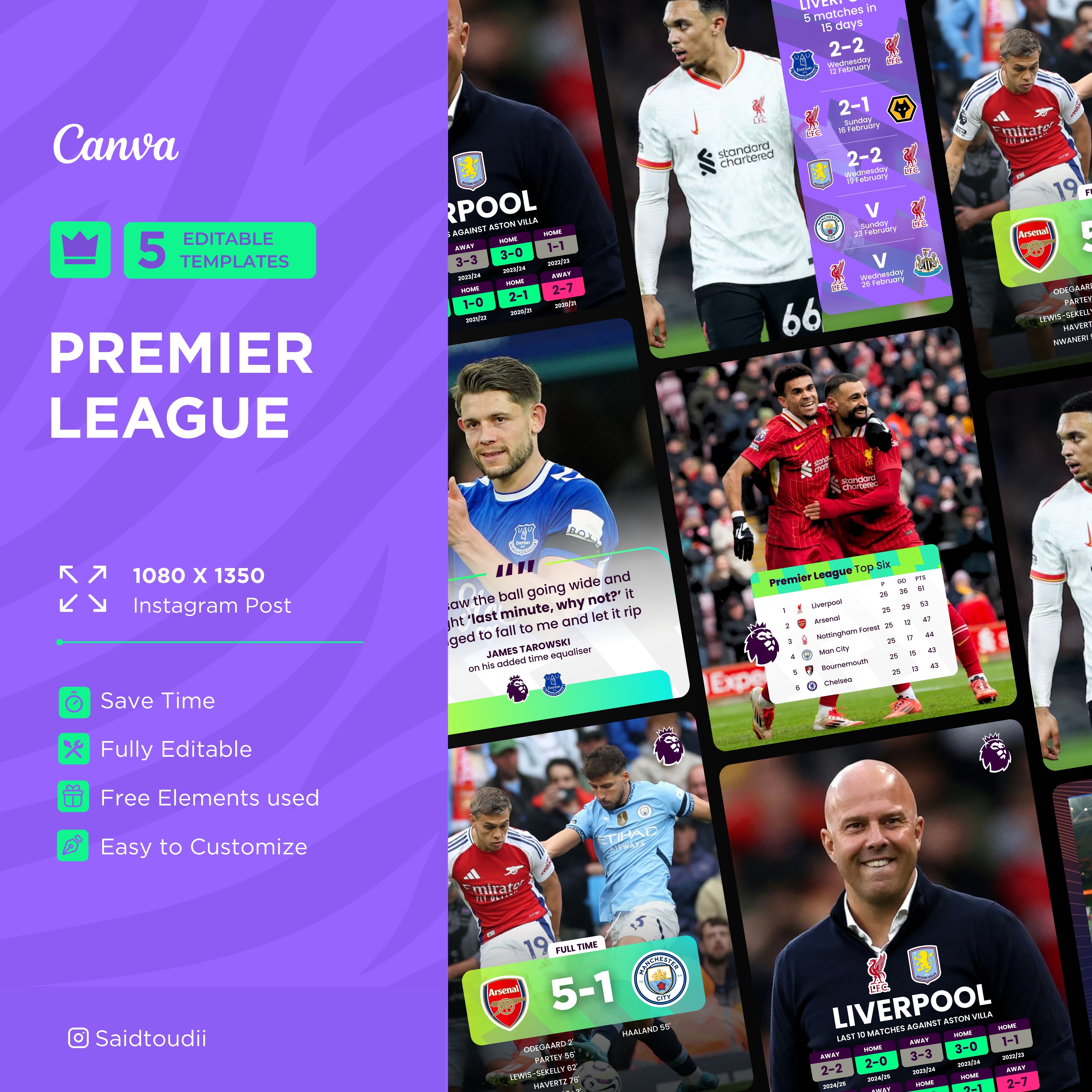 5 Premier League Canva Templates - Payhip