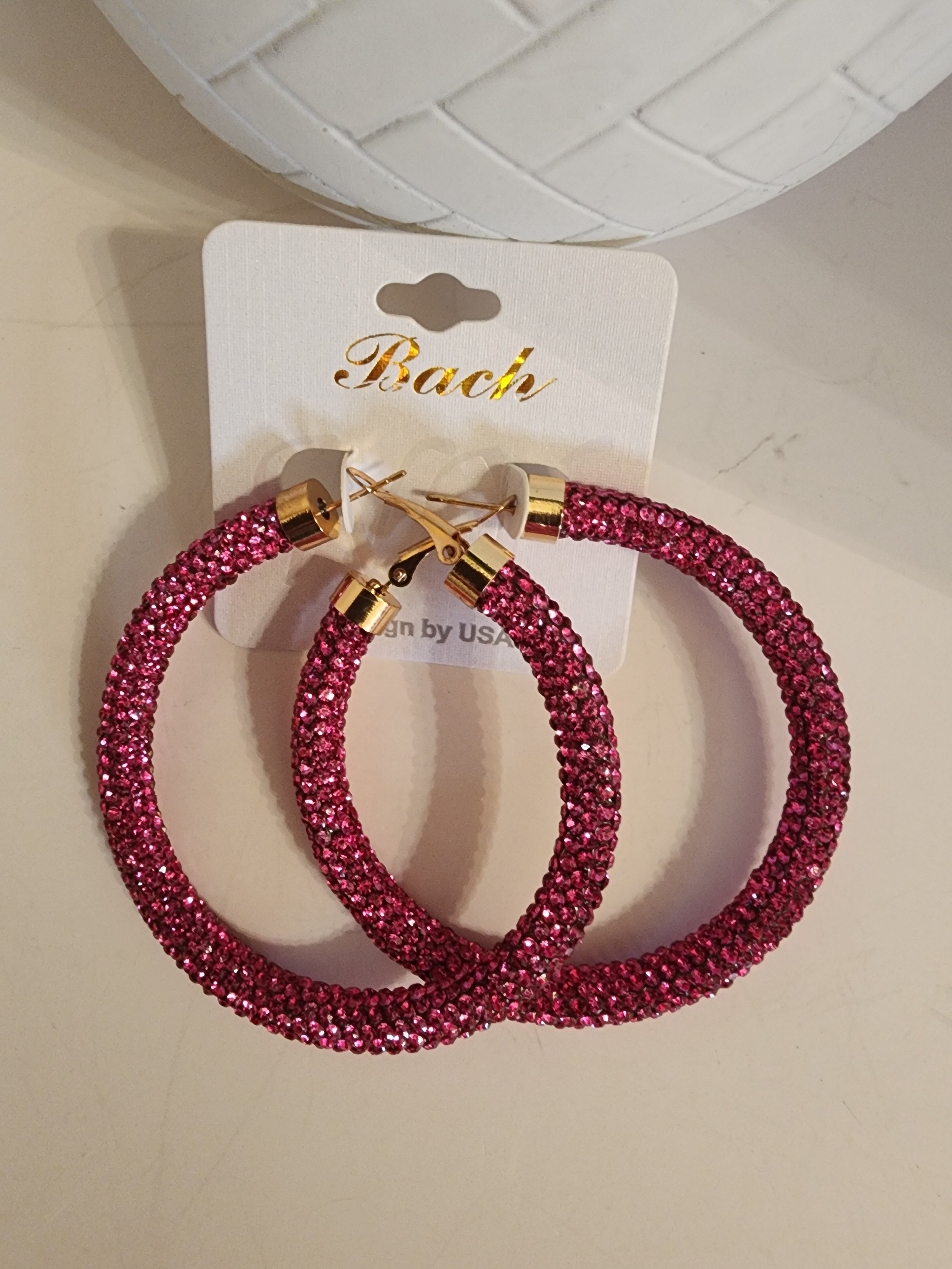 Pink Sparkle Earrings - Payhip