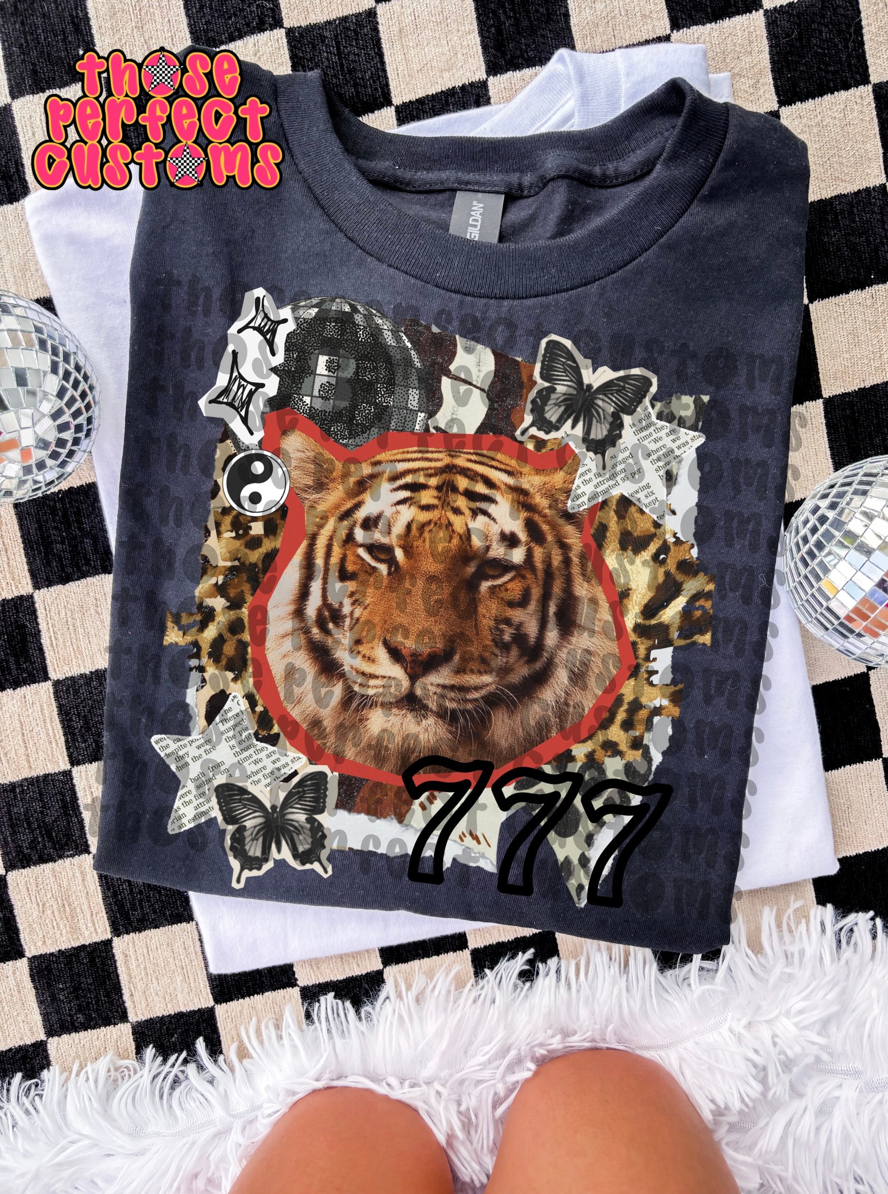 messy tiger collage PNG - Payhip