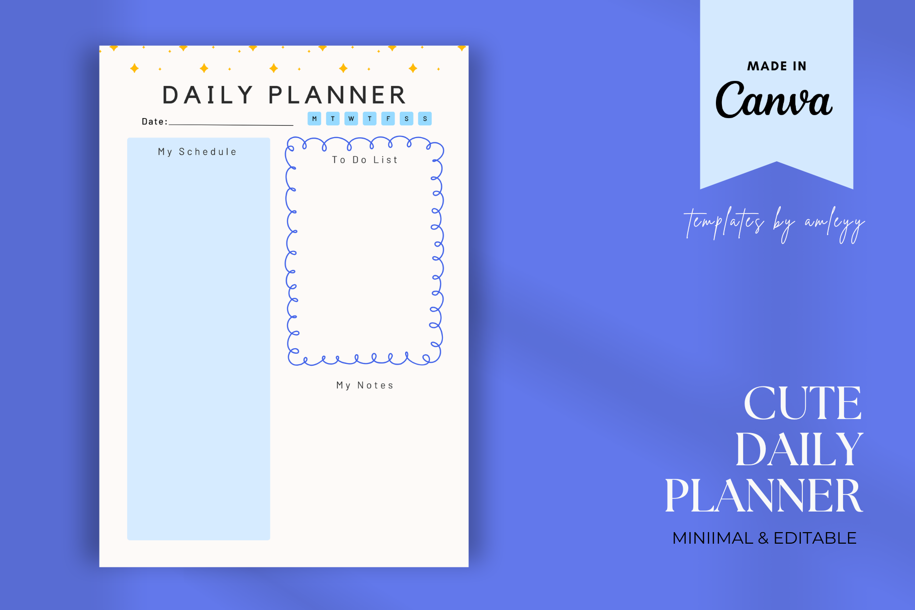 Cute Daily Planner Template - Payhip