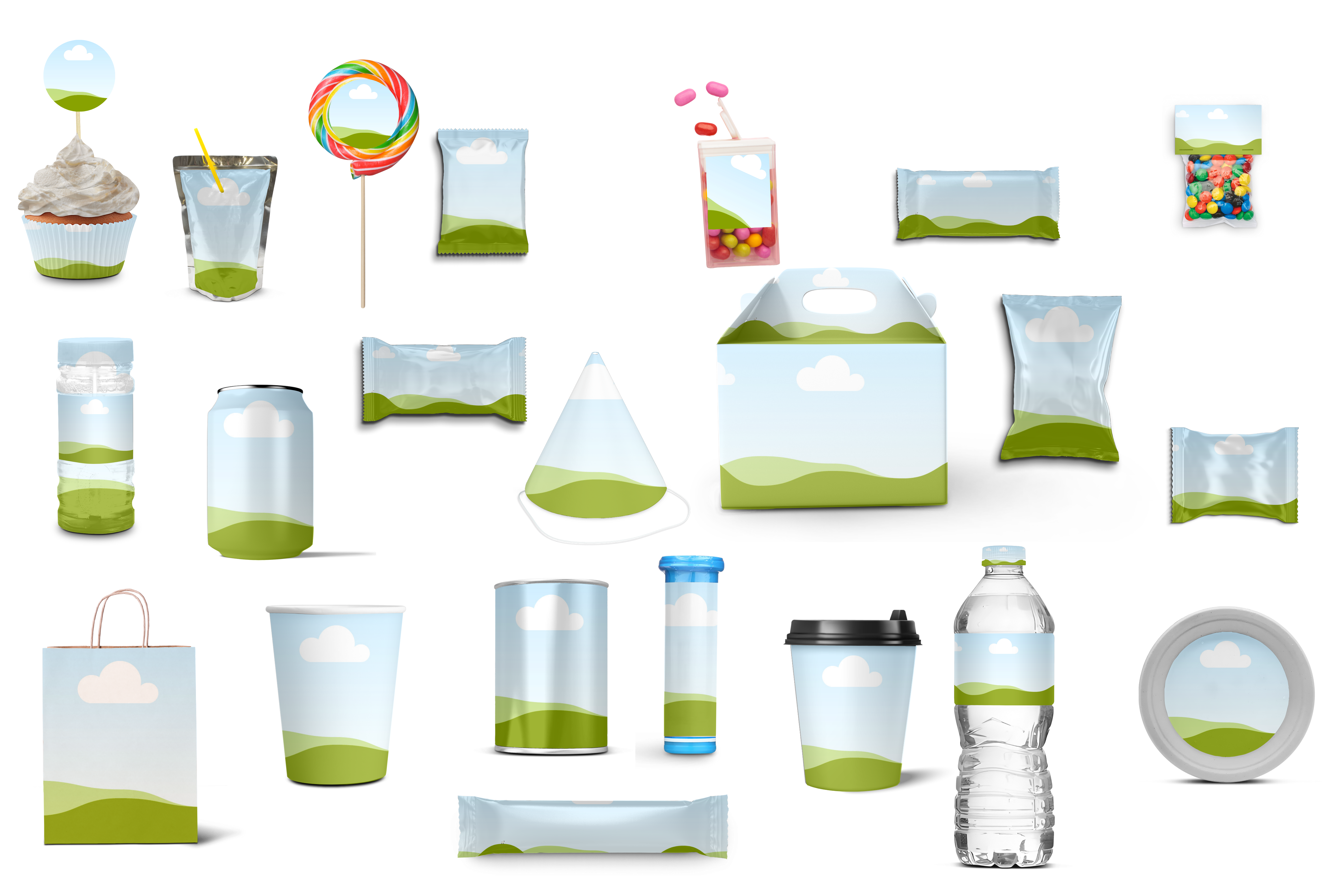 Blank Party Favor Drag and Drop Mock up - Payhip