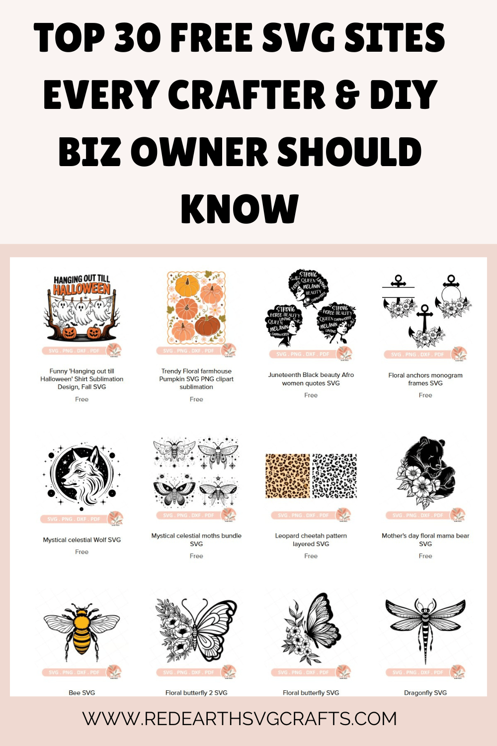 30 Best Free SVG Websites for Crafters and Creative Business Owners