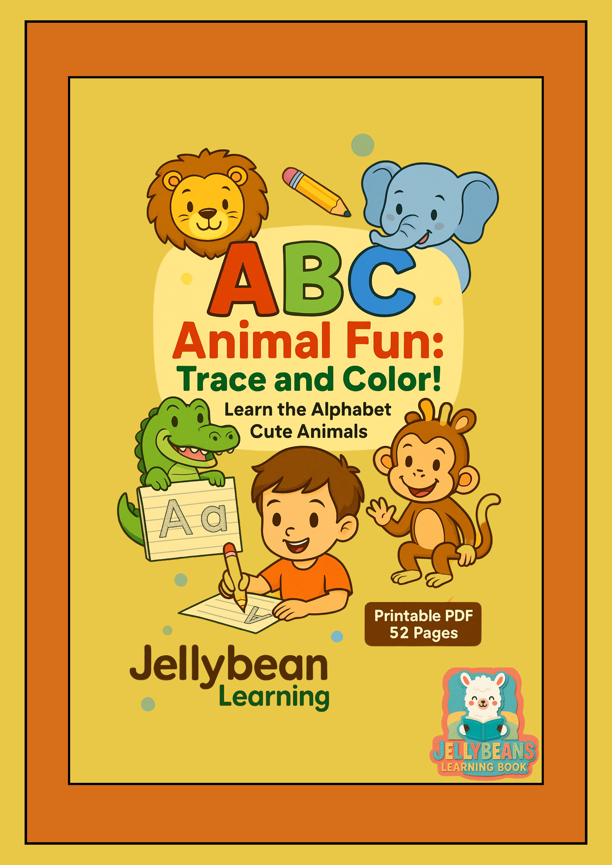 ABC Animal Fun Trace and Color – Educational Printable Book - Payhip