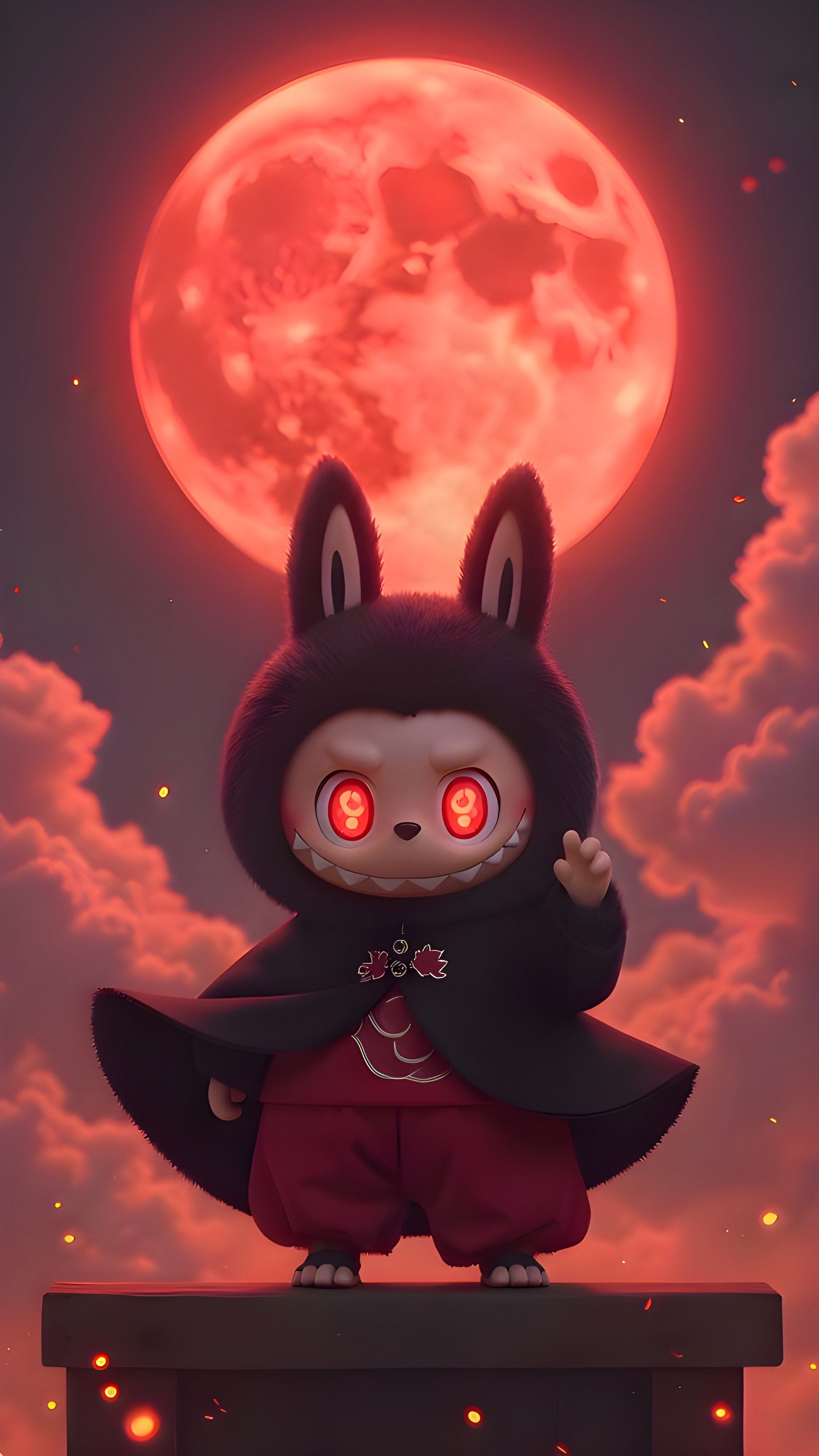 Labubu Moonlit Hero: Dynamic & Static Wallpaper Pack (4K) - Payhip