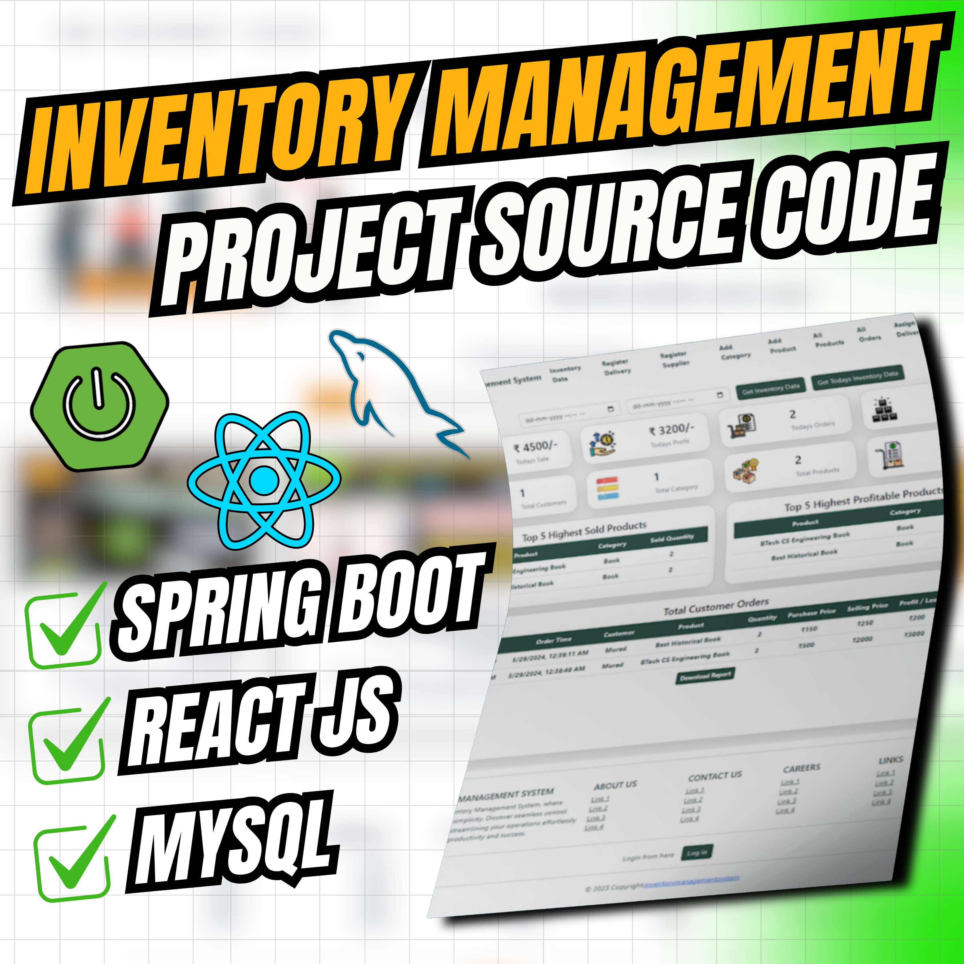 Inventory Management System Project Source Code | Spring Boot React JS ...