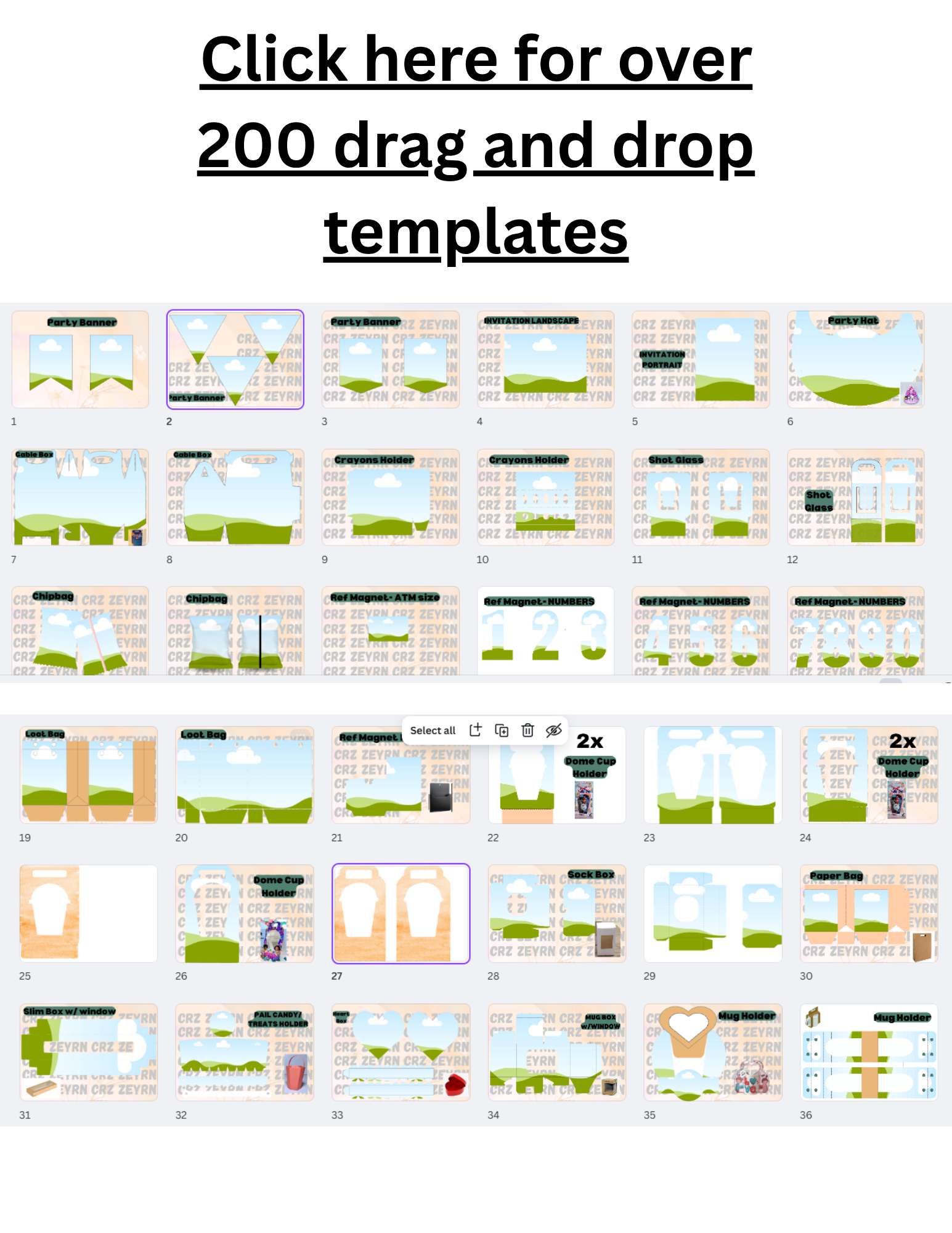 200 DRAG AND DROP templates - Payhip