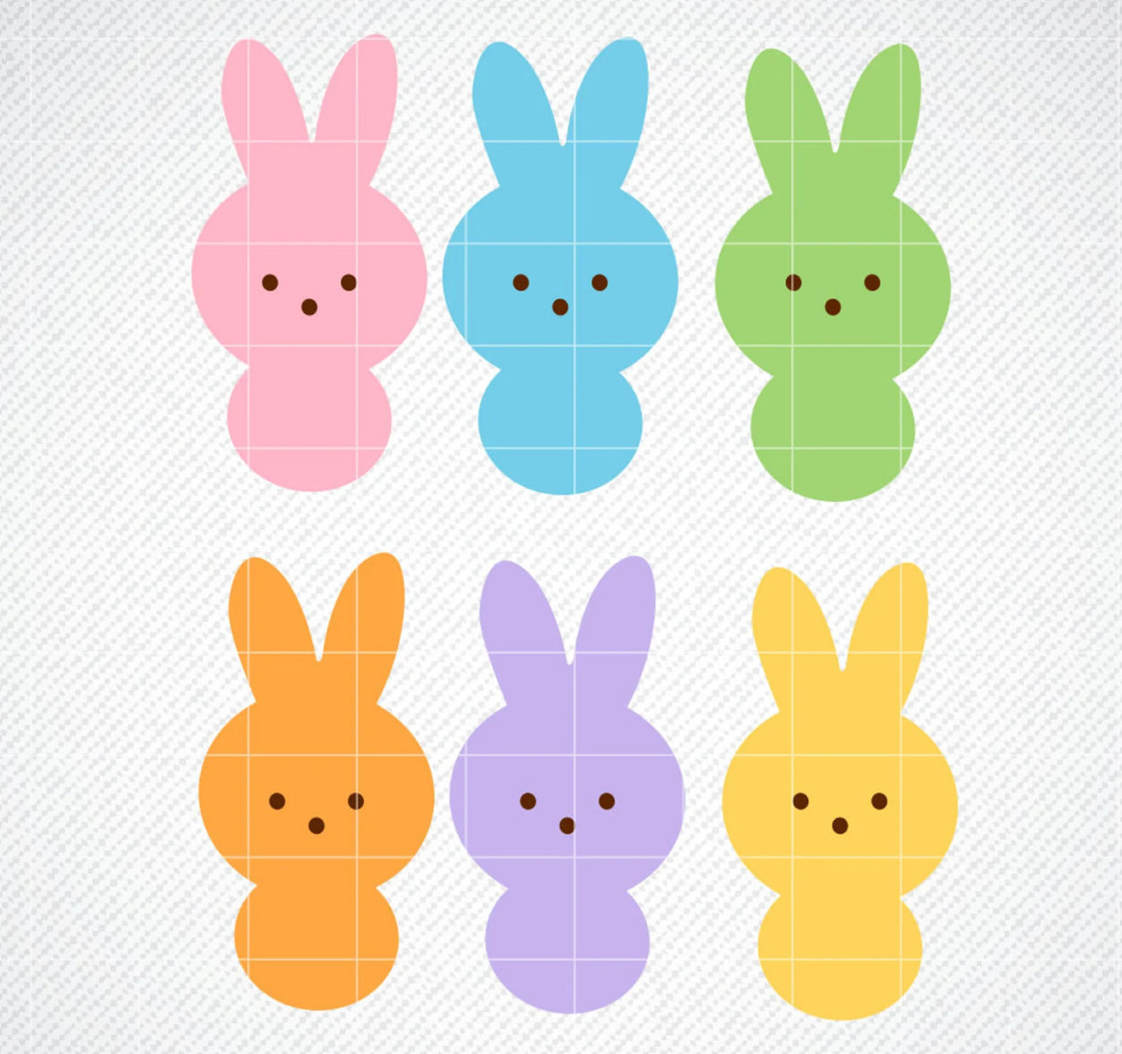 Marshmallow Bunnies SVG, Easter SVG, Easter Bunny SVG, Cute Spring ...